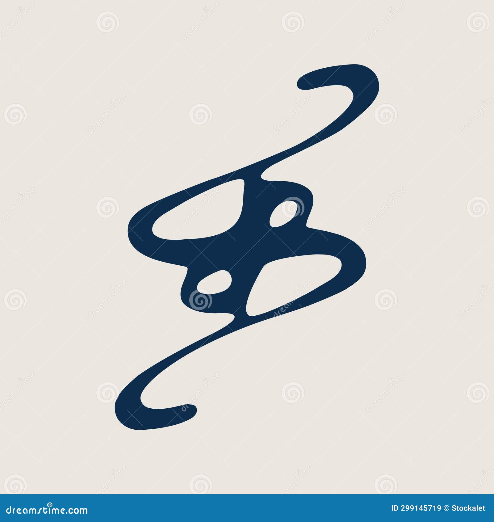 BB Monogram. Uppercase Ink Calligraphy Letter B Signature Logo. Stock ...