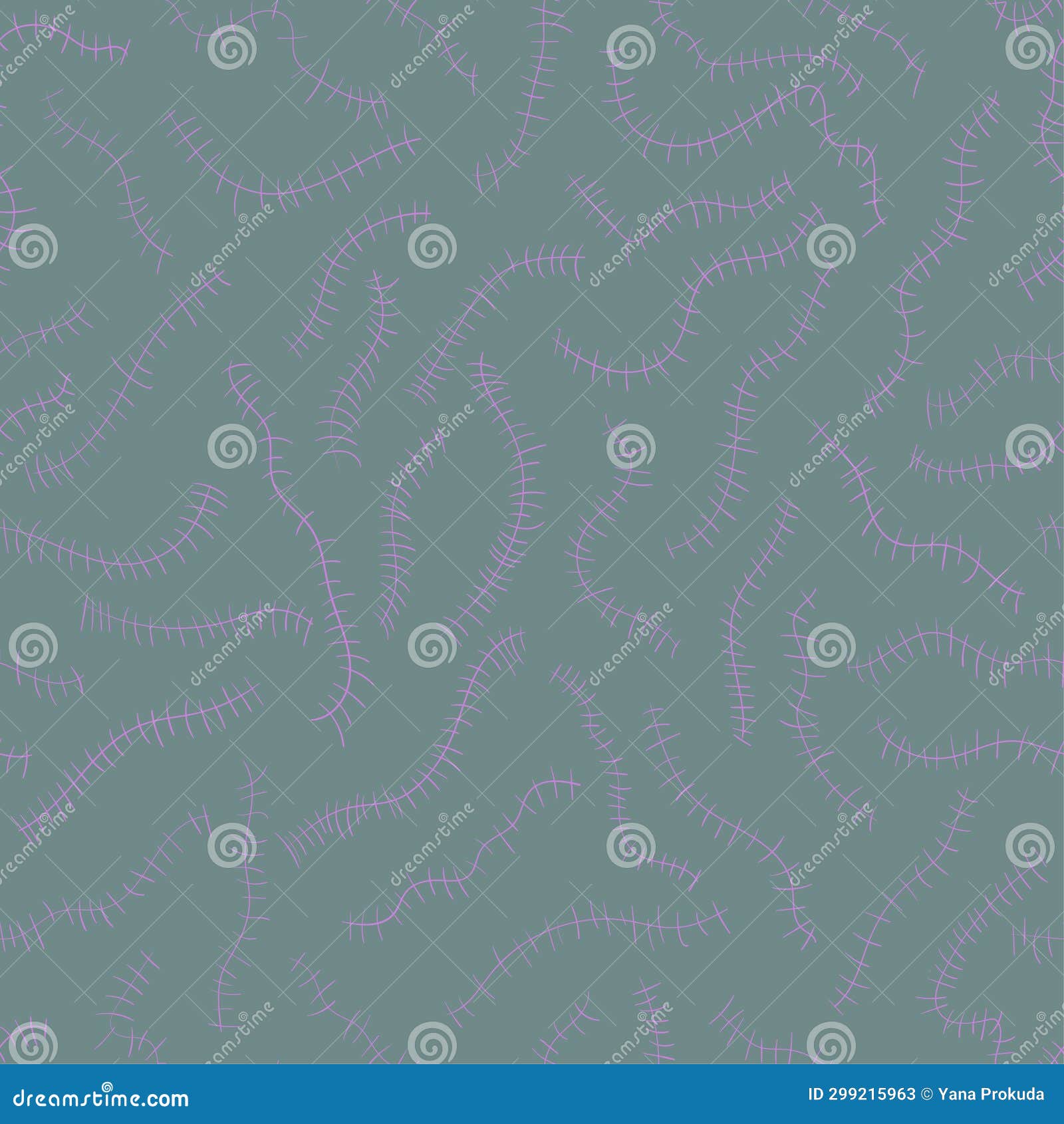 Seamless Hand Drawn Pattern with Line Scars Stock Illustration ...