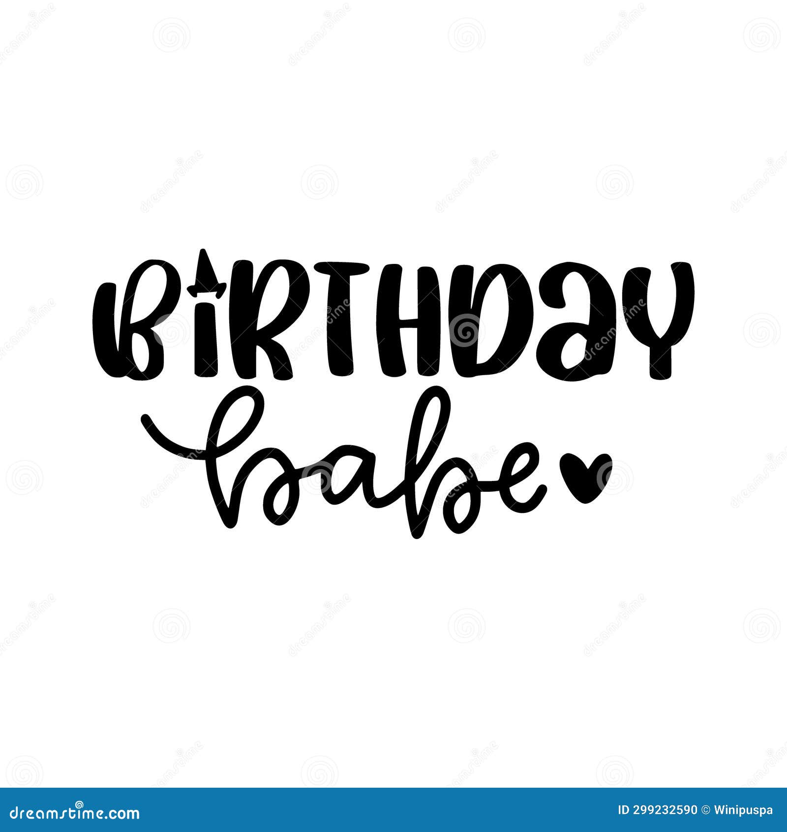 Happy Birthday Party Lettering Design Stock Vector - Illustration of ...