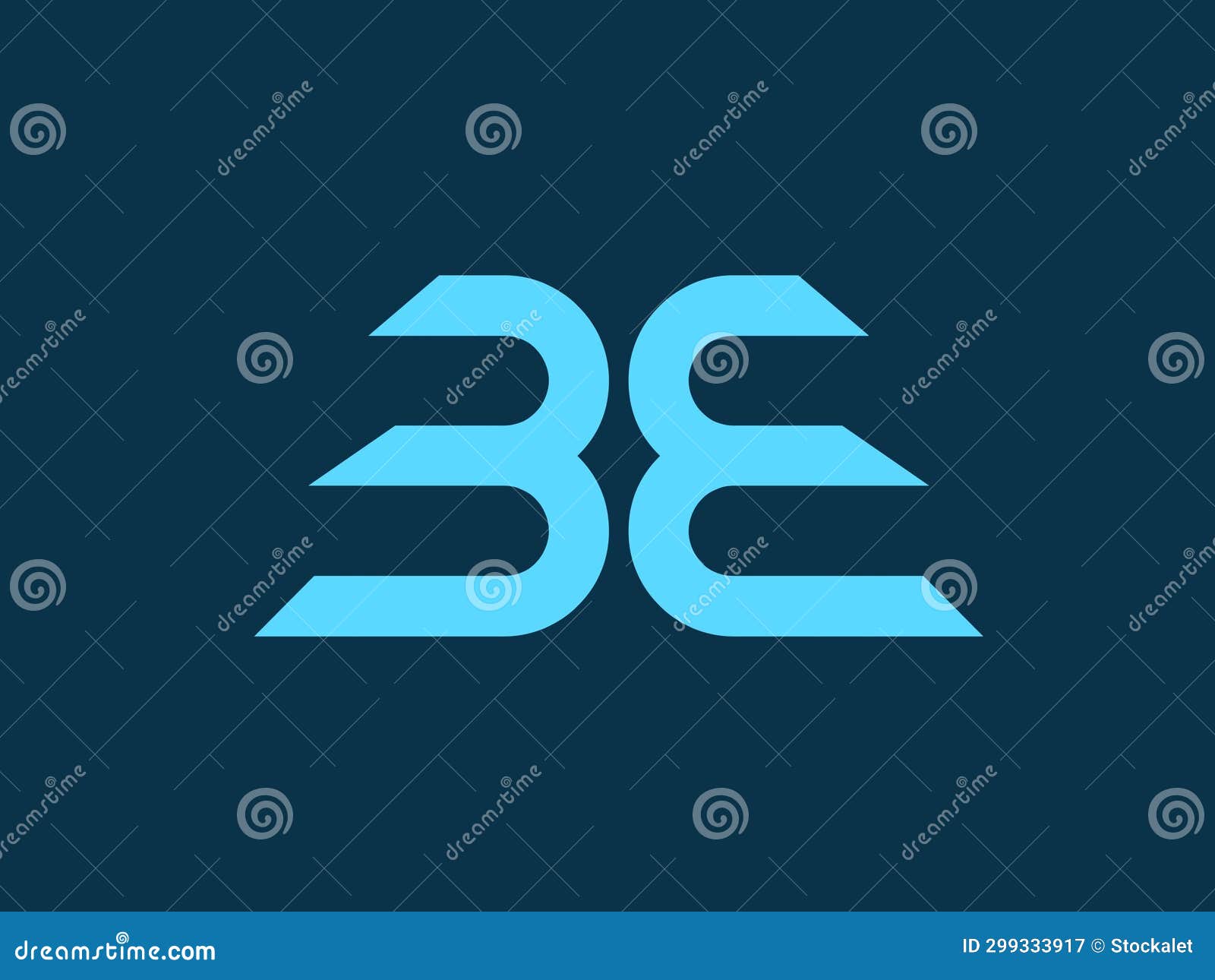 Neon Initials In The Heart. Neon Blue Script Font. Glowing Symbol Of ...