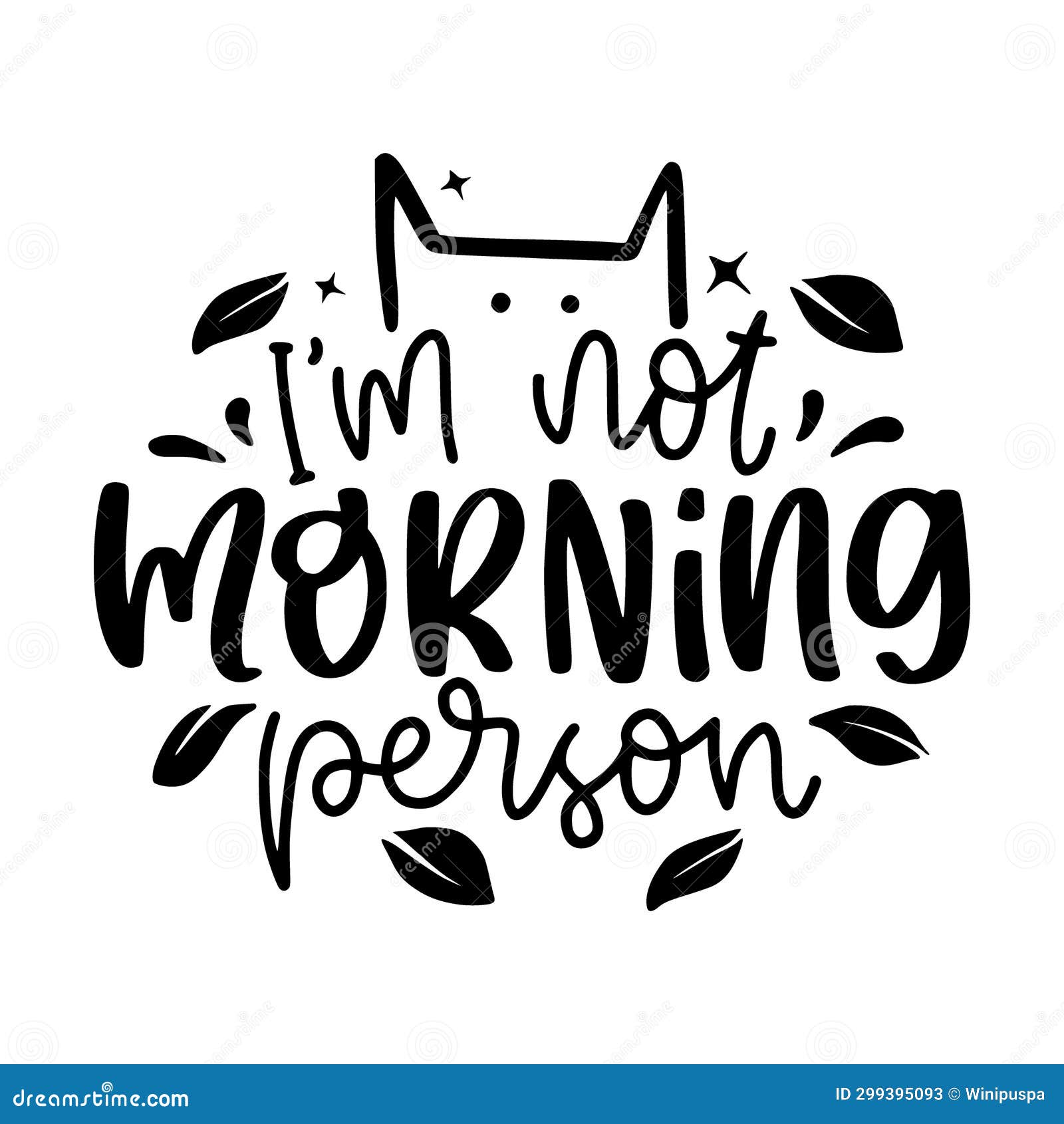 Funny and Sarcastic Quotes and Sayings I M Not Morning Person Stock ...