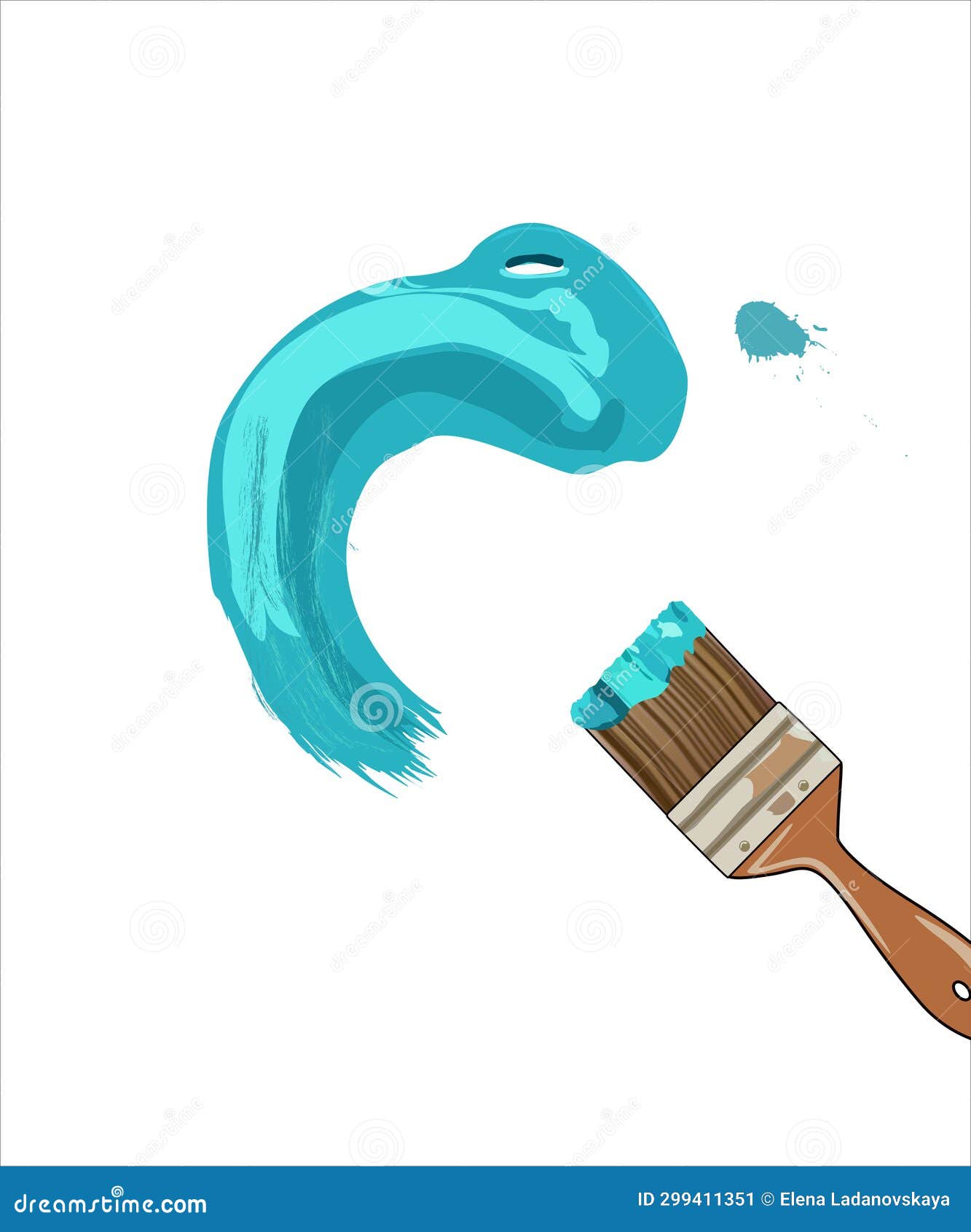 Artist S Brash. Art and Creativity. Stock Illustration - Illustration ...