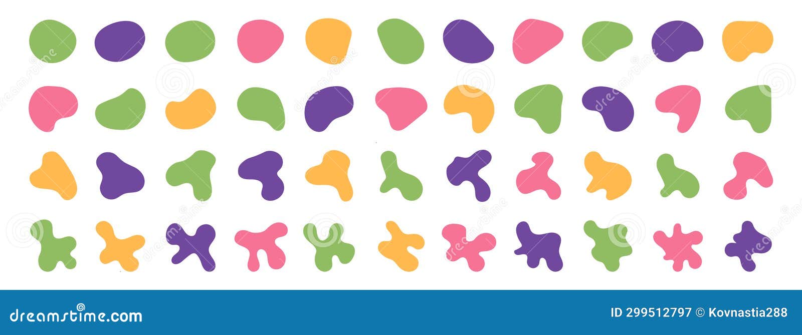 Random color blobs print stock illustration. Illustration of pattern ...