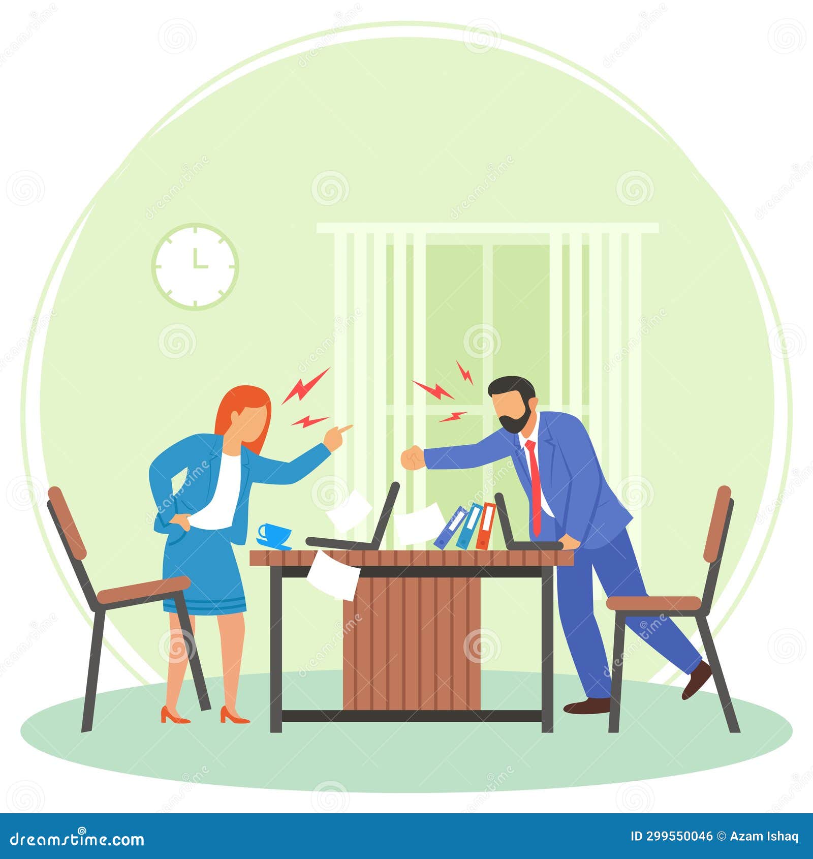 Business Hard Work Competition Concept Landing Page. Character Move ...