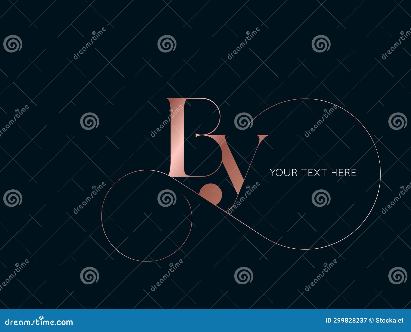 By Monogram Logo Signature Icon. Elegant Intertwined Alphabet Initials ...