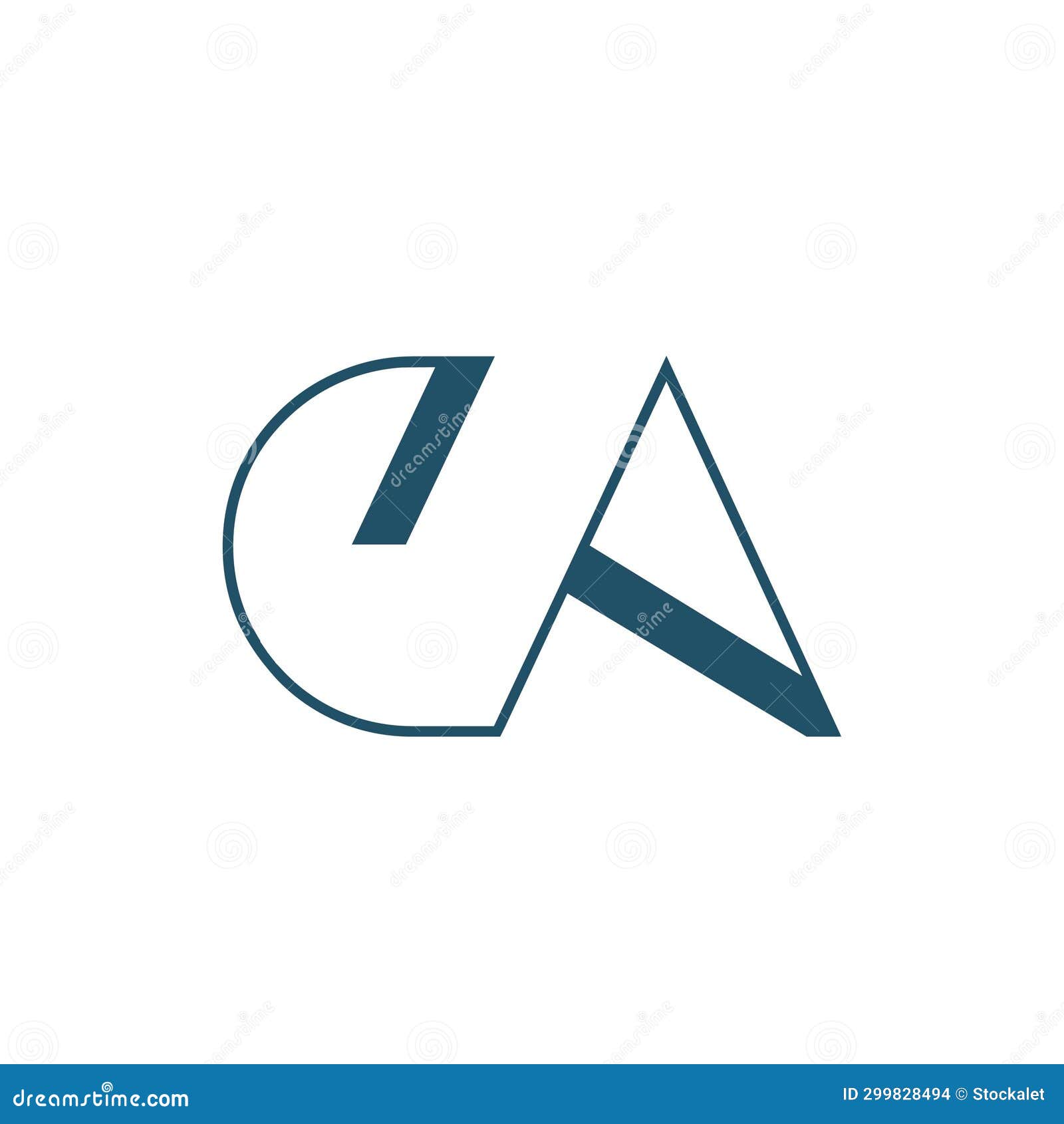 CA Monogram Logo Signature Icon. Bold Font. Stock Vector - Illustration ...