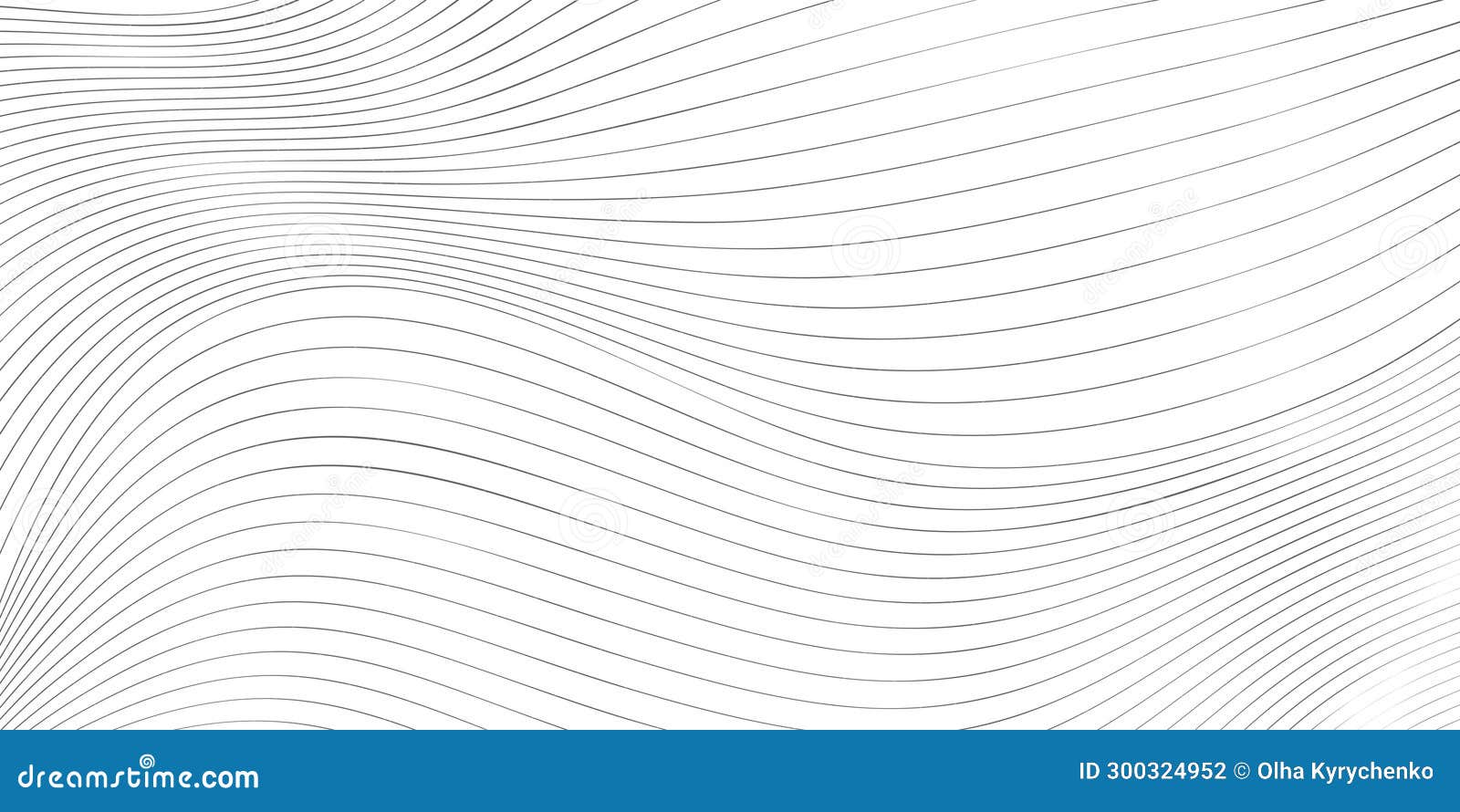 Wavy Thin Lines Pattern. Simple Abstract Optical Illusion Background ...