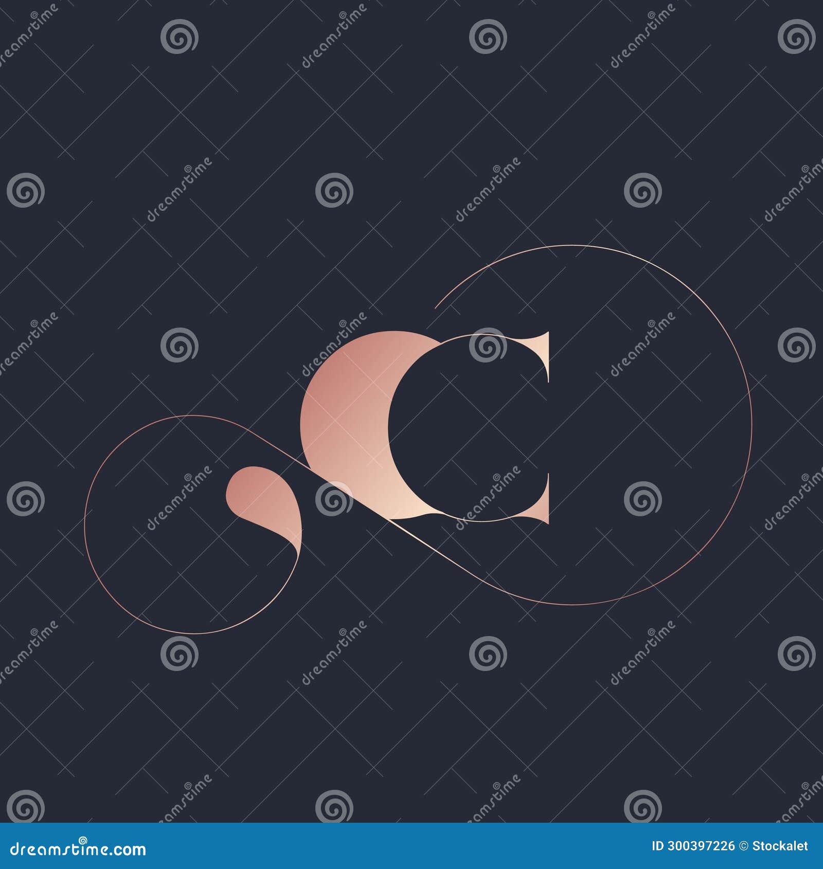 CC Monogram Premium Quality Logo Signature Icon. Elegant Alphabet ...