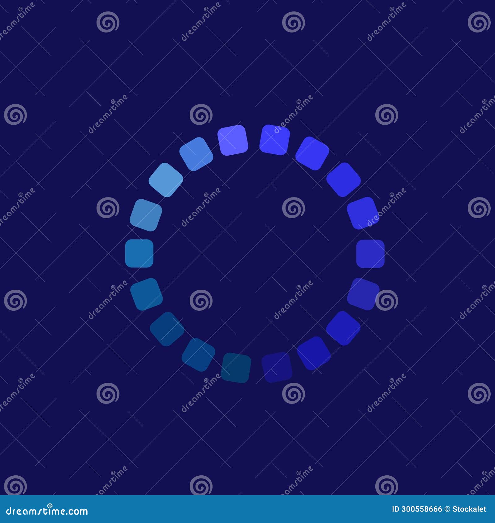 Geometric Circle Logo Emblem. Computer Loading, Internet Mark. Abstract ...