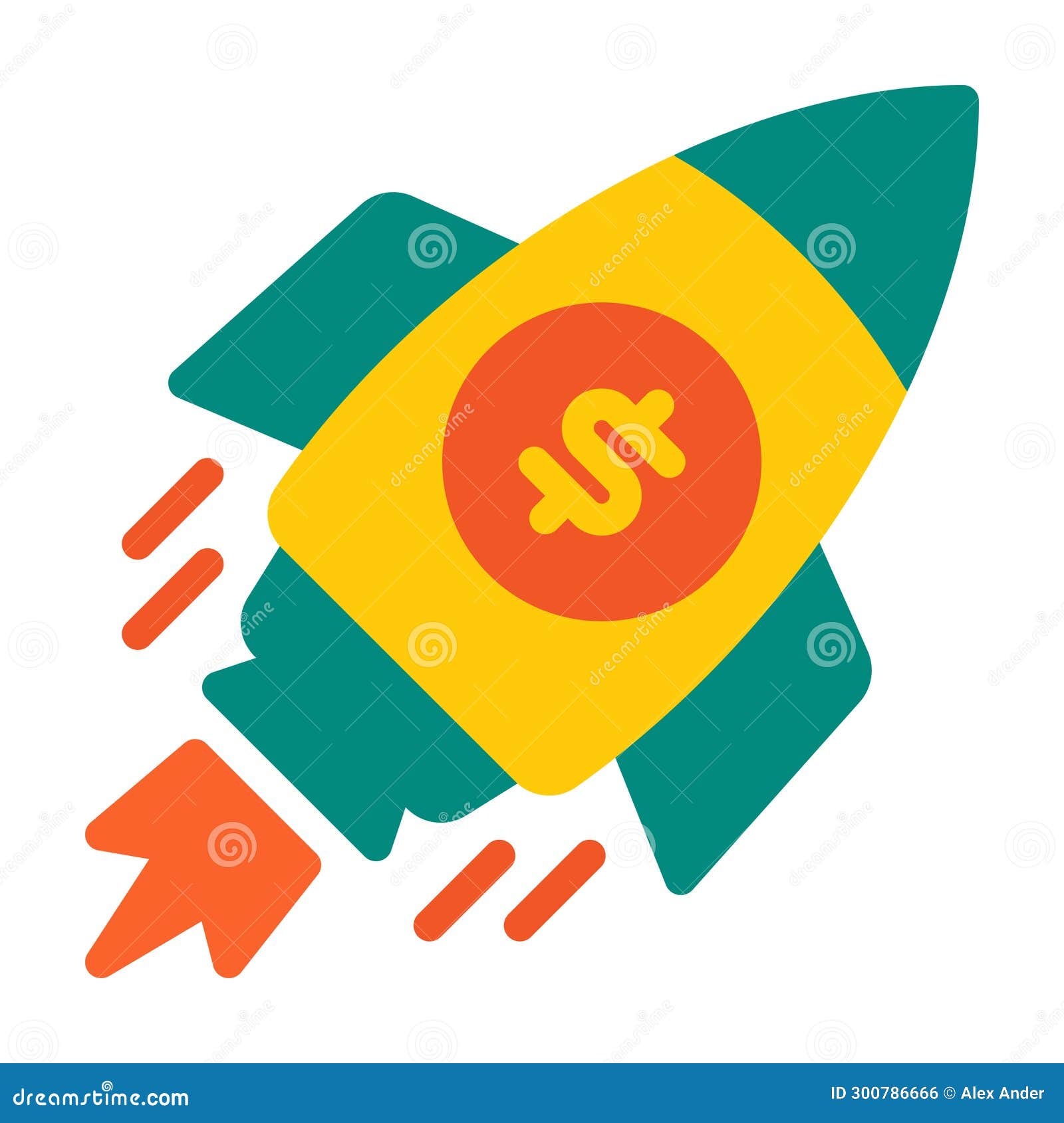 Rocket Vector Flat Icon Suitable for Business or Investment or Office ...