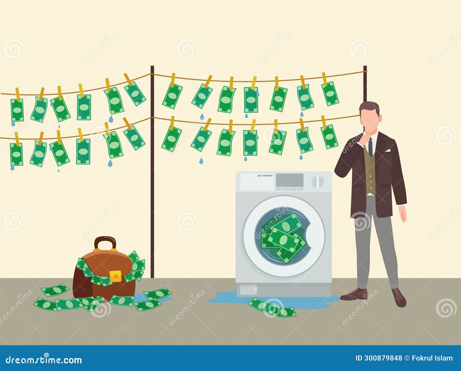 Anti Money Laundering or Money Laundering AML Stock Vector ...