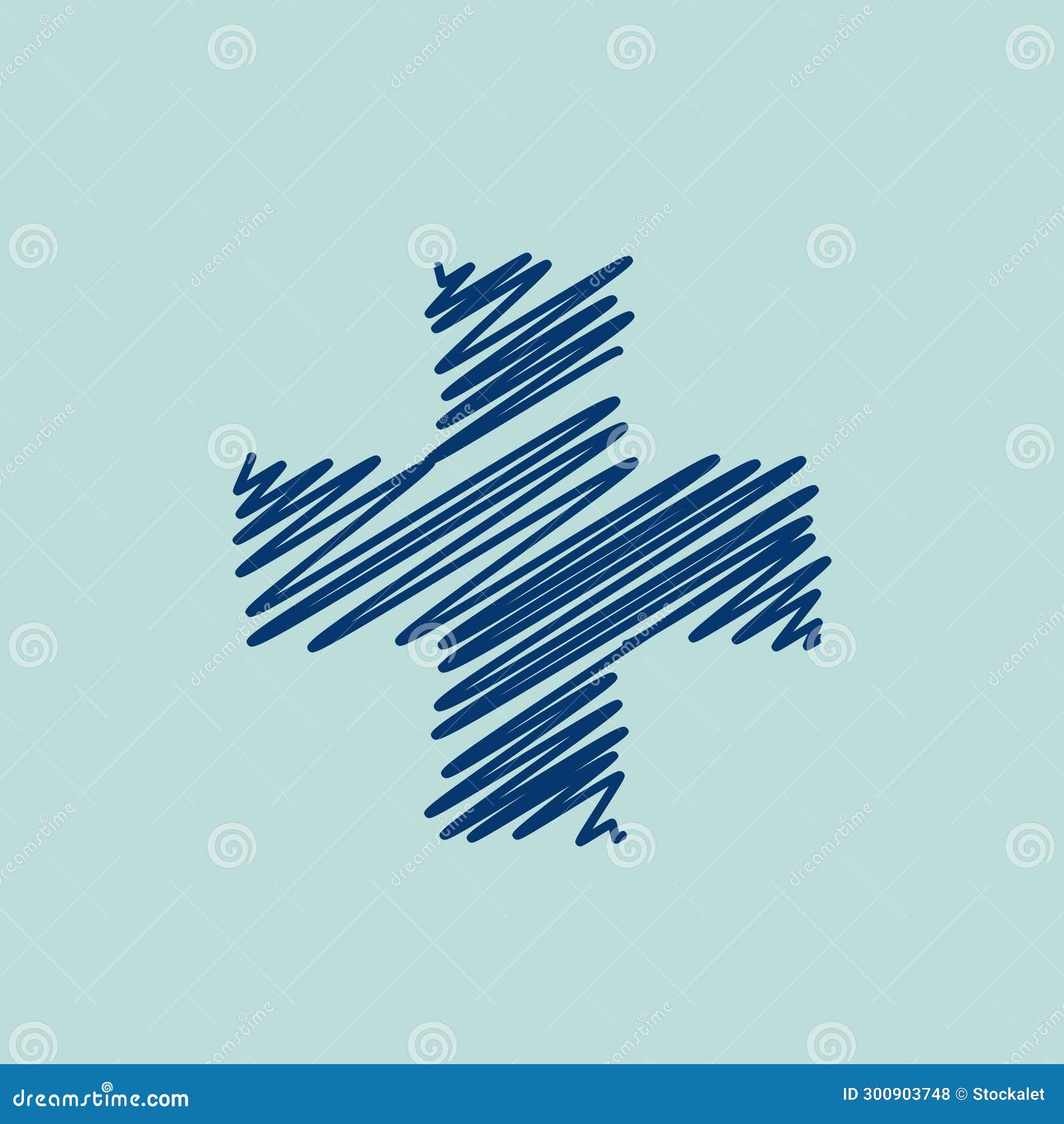 Medical Cross Logo. Healthcare and Doctor Sign. Line Drawing Plus Mark ...