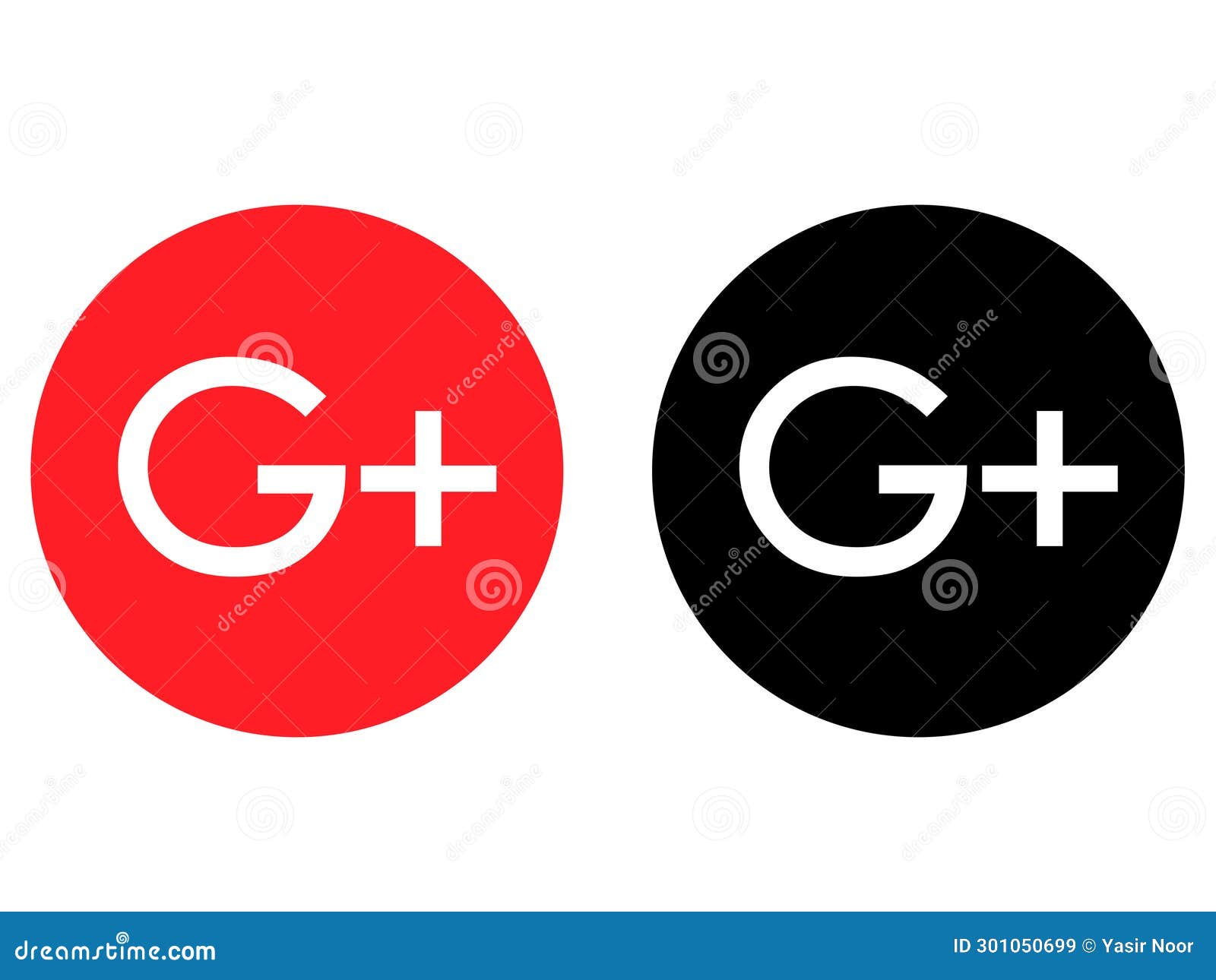 G+ Icon - Google + Icons in Two Colors Editorial Stock Image ...