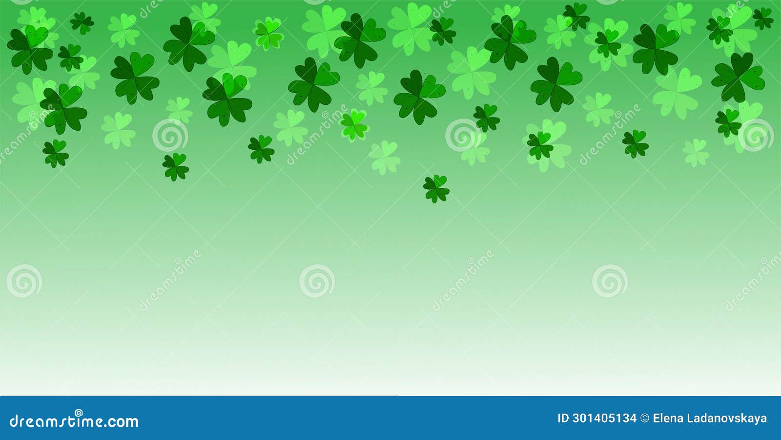 Clover Banner. Vector Illustration. Stock Vector - Illustration of ...