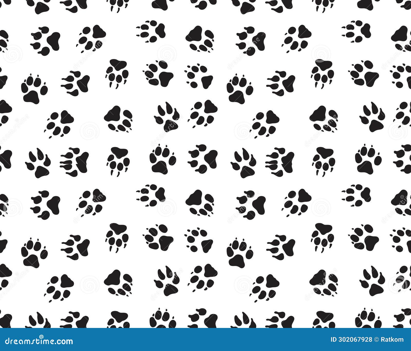 Black Silhouettes of Trace of Dogs Stock Illustration - Illustration of ...