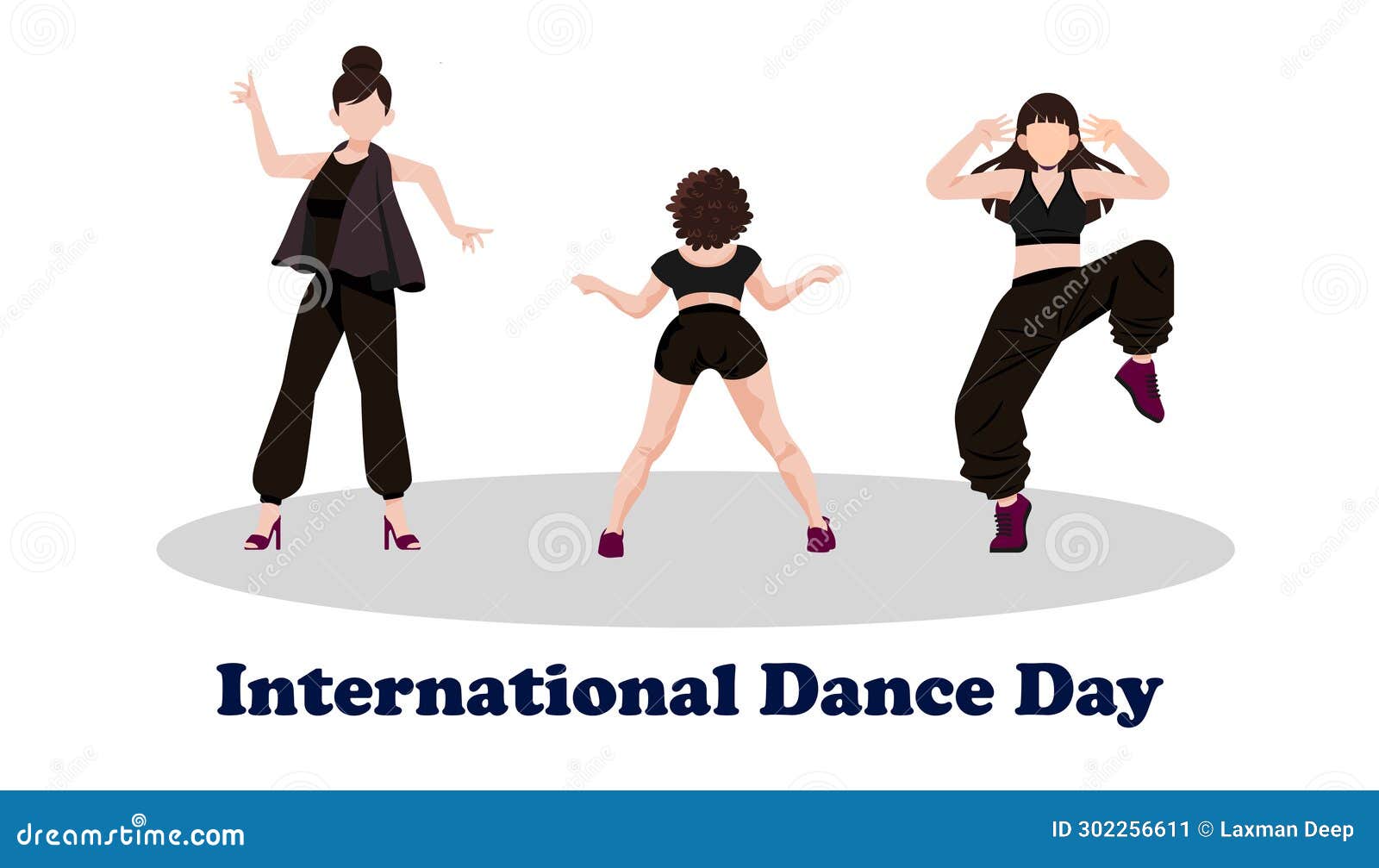 International Dance Day. Vector Banner, Poster, Flyer, Greeting Card ...