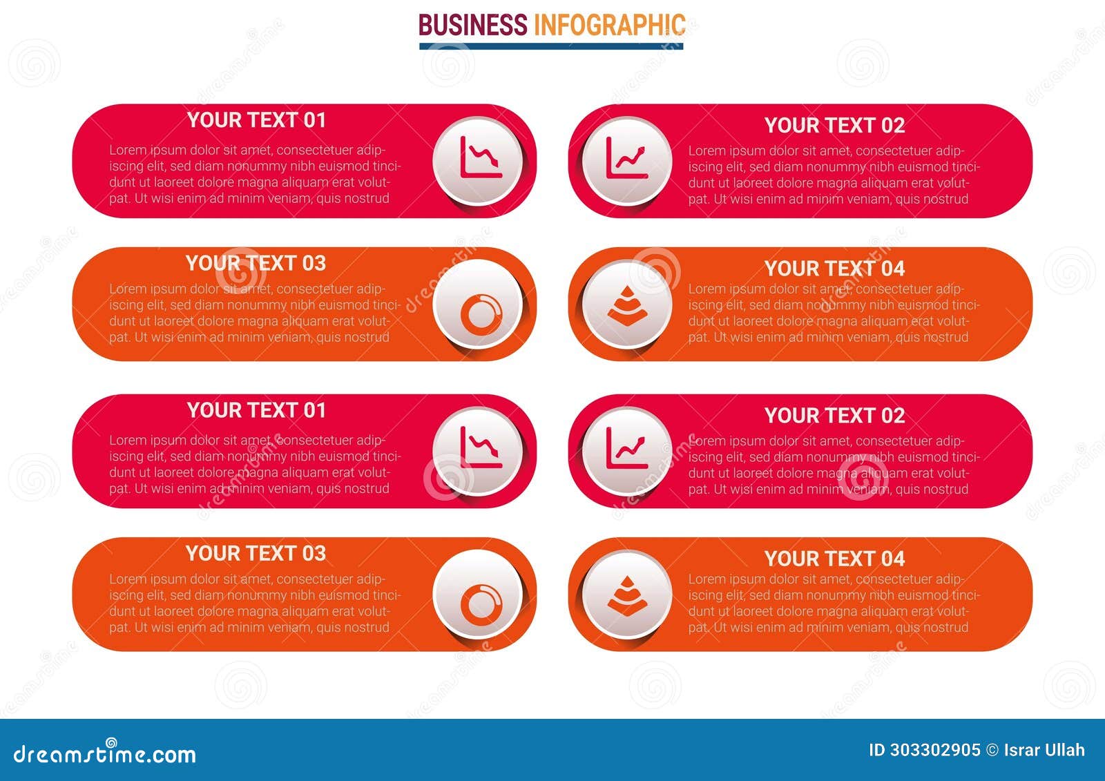 Infographic Elements Data Visualization Vector Design Template. Stock ...
