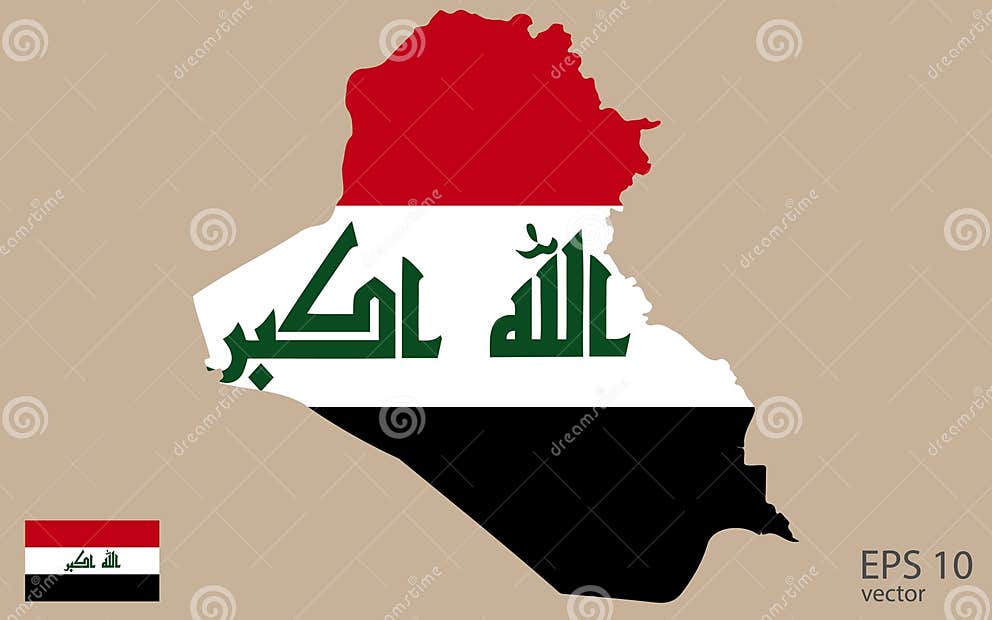 Vector Map of Iraq. Vector Design Isolated on Grey Background.Web Stock ...