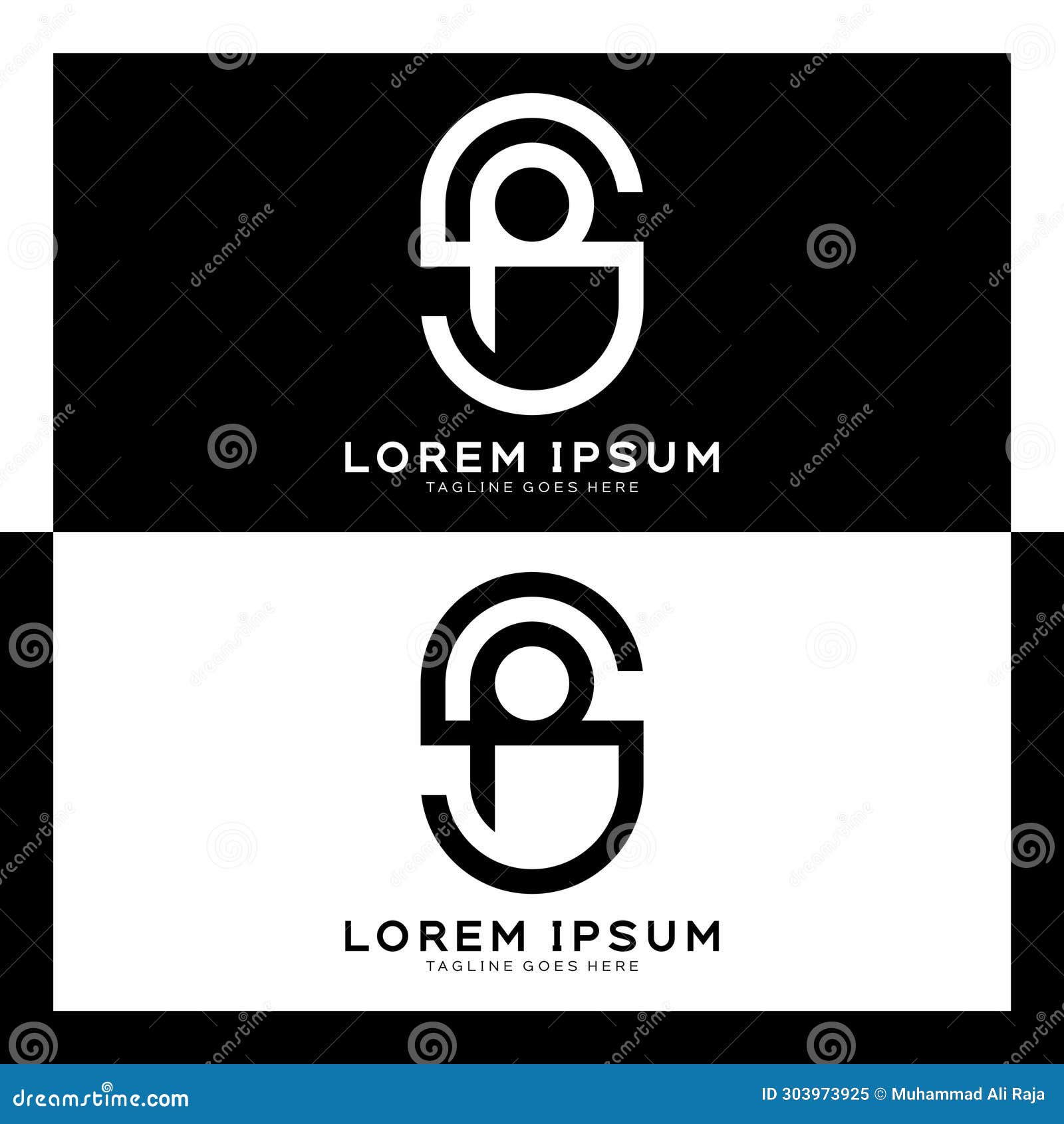 SP Initial Letters Linked Elegant Logo. Letter S and P Pattern Design ...