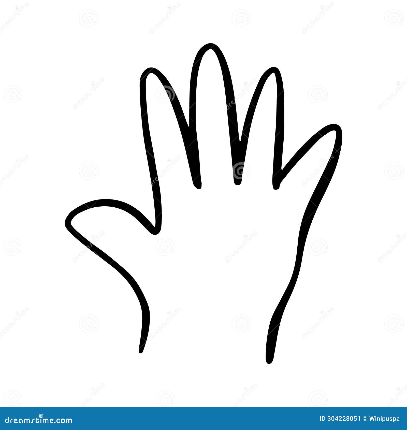 Children S Hand Gestures in Doodle Style Isolated. Stock Vector ...