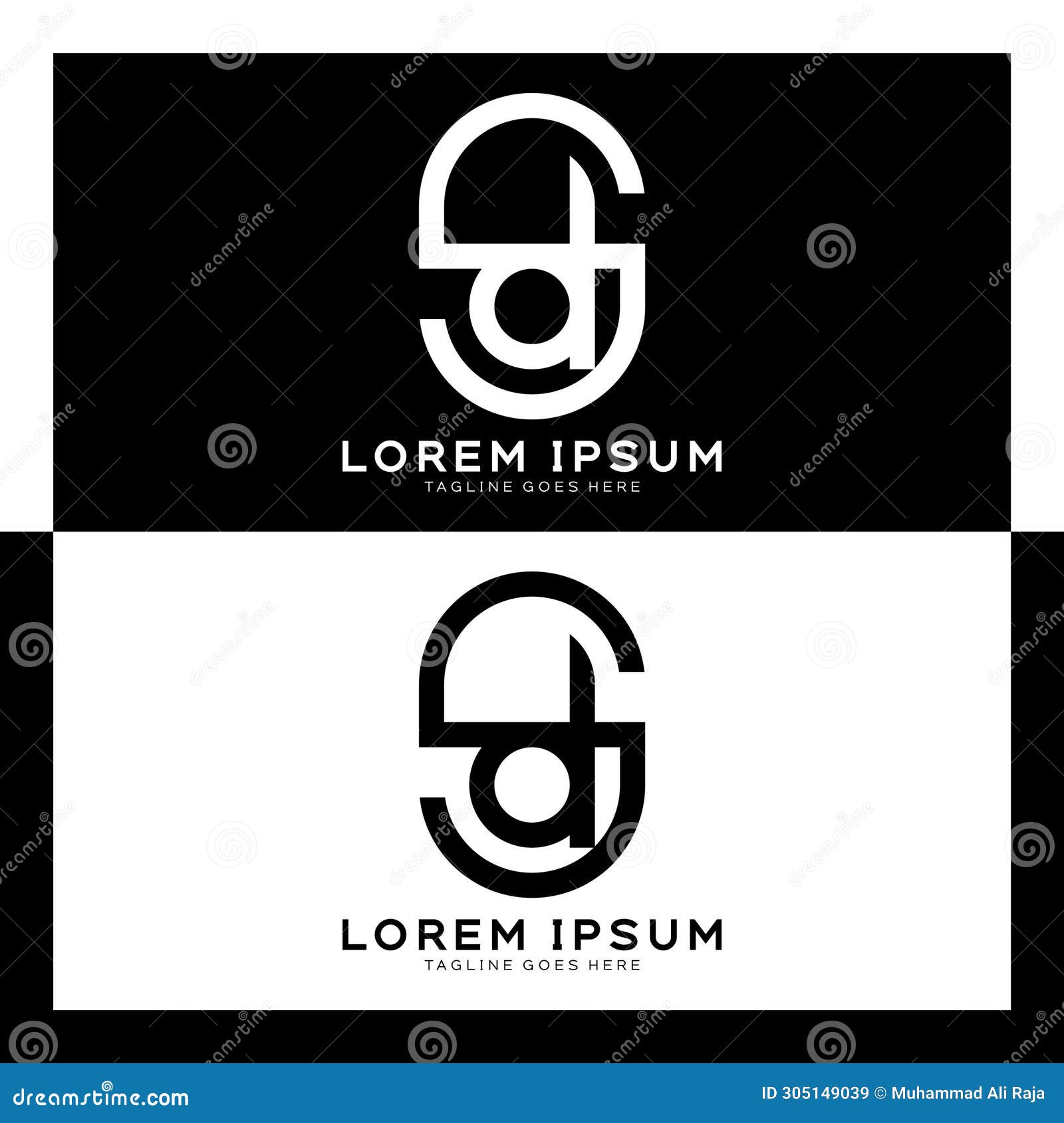 SD Initial Letter Logo. Alphabet S and D Pattern Design Monogram Stock ...