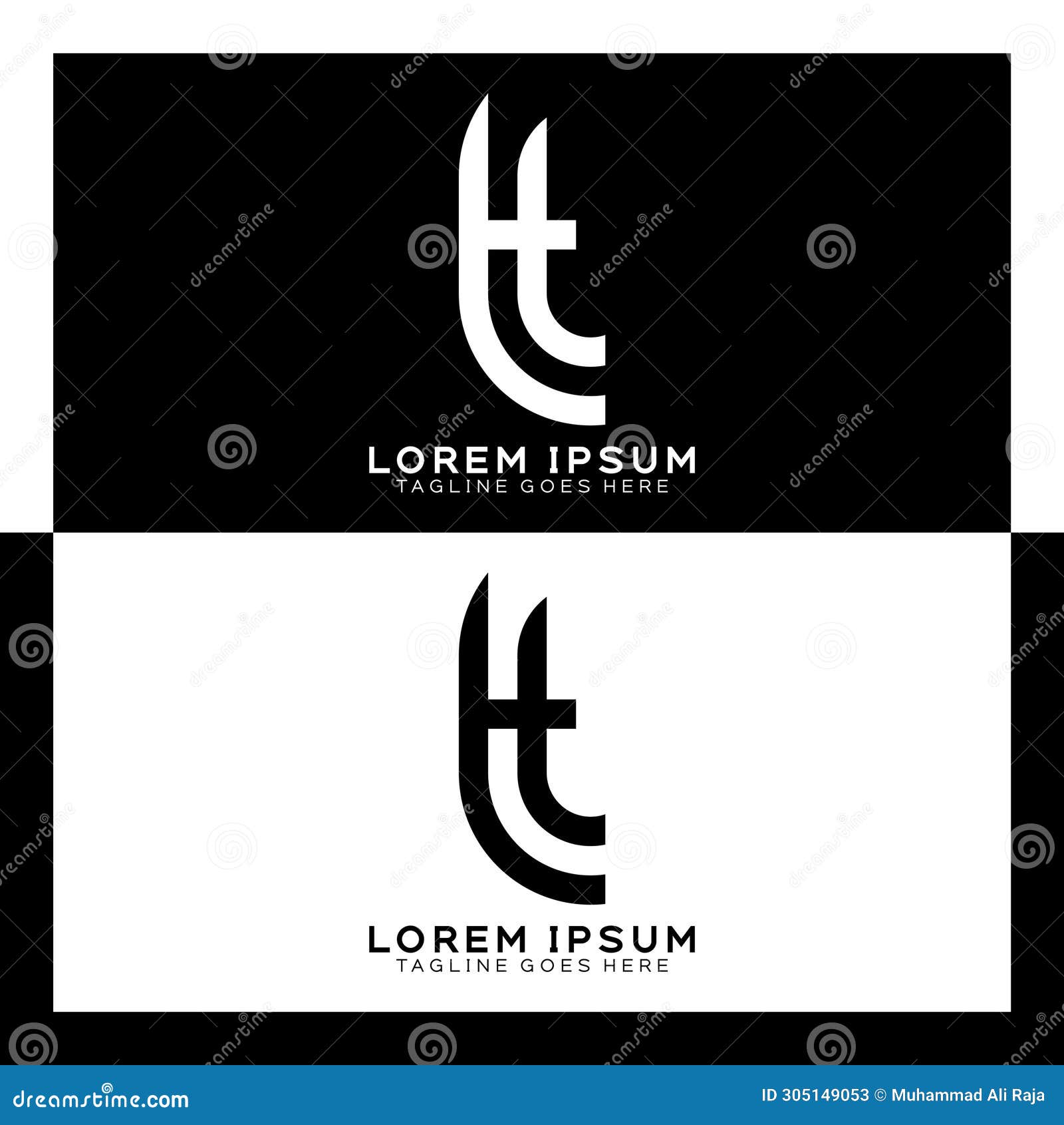 TT Initial Letter Logo. Alphabet T and T Pattern Design Monogram Stock ...