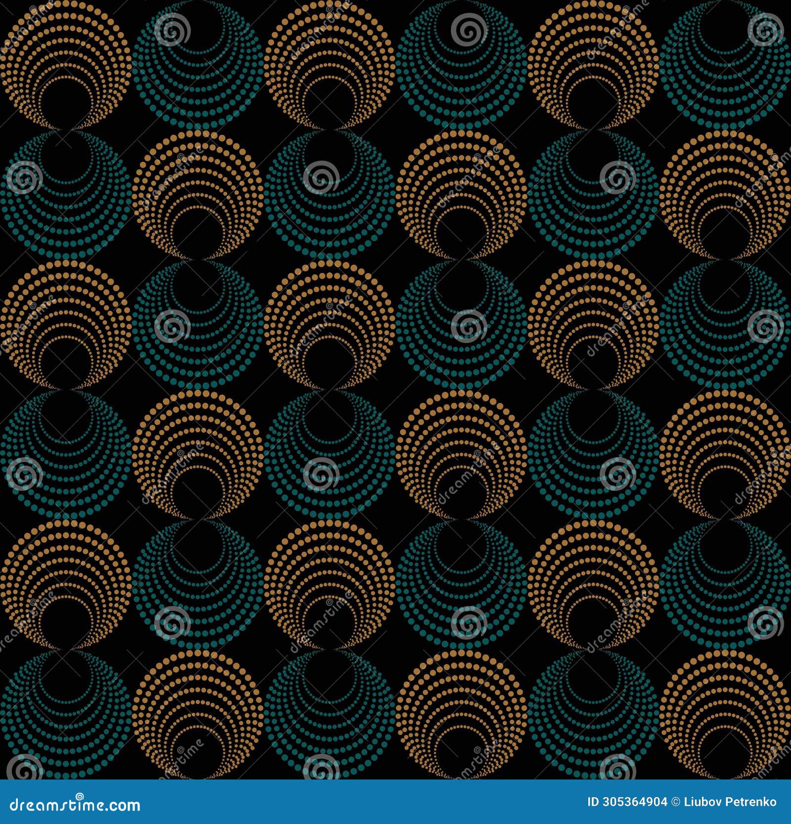 Seamless Pattern with Circles Stock Vector - Illustration of circle ...