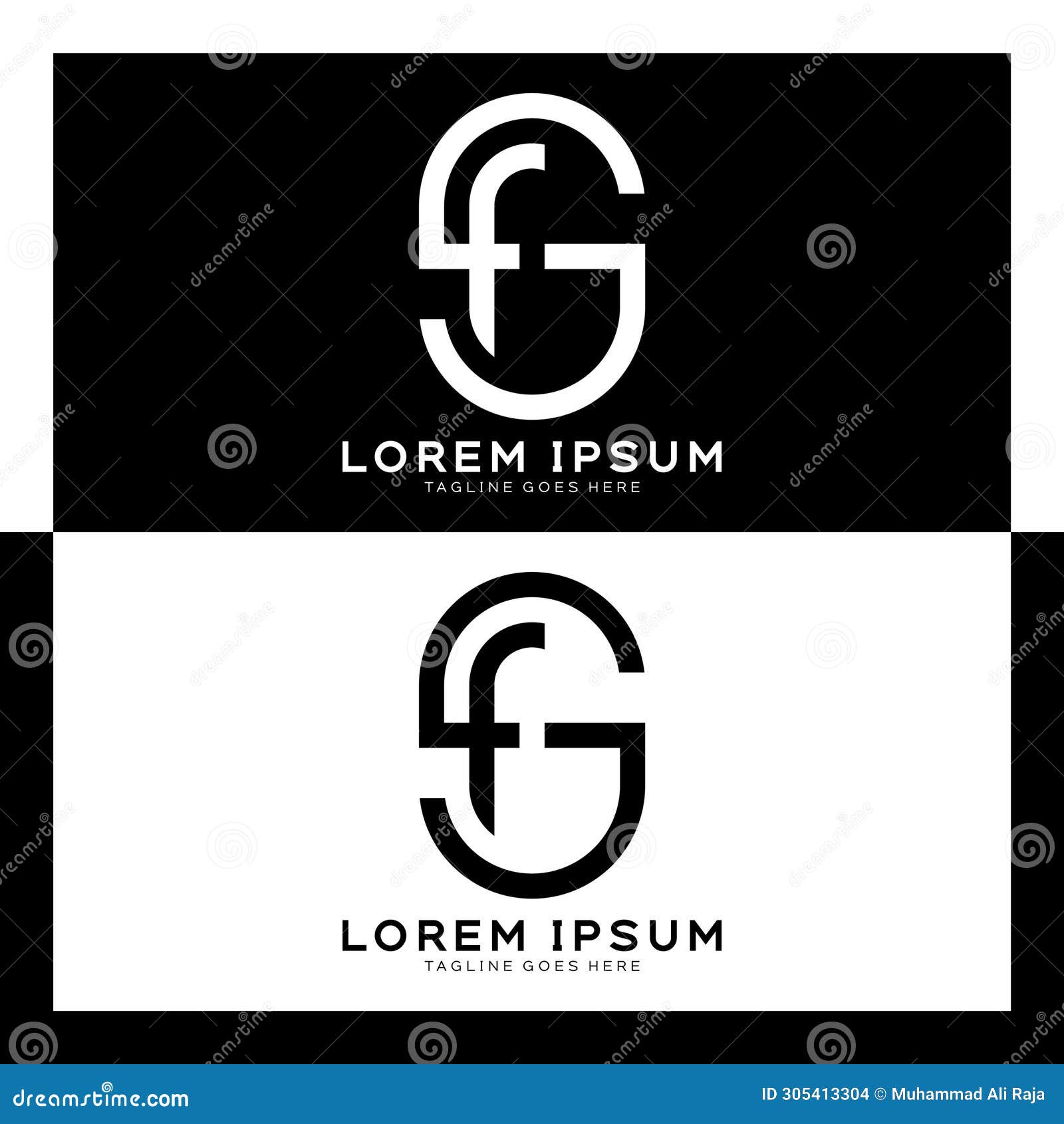 SF Initial Letter Logo. Alphabet S and F Pattern Design Monogram Stock ...