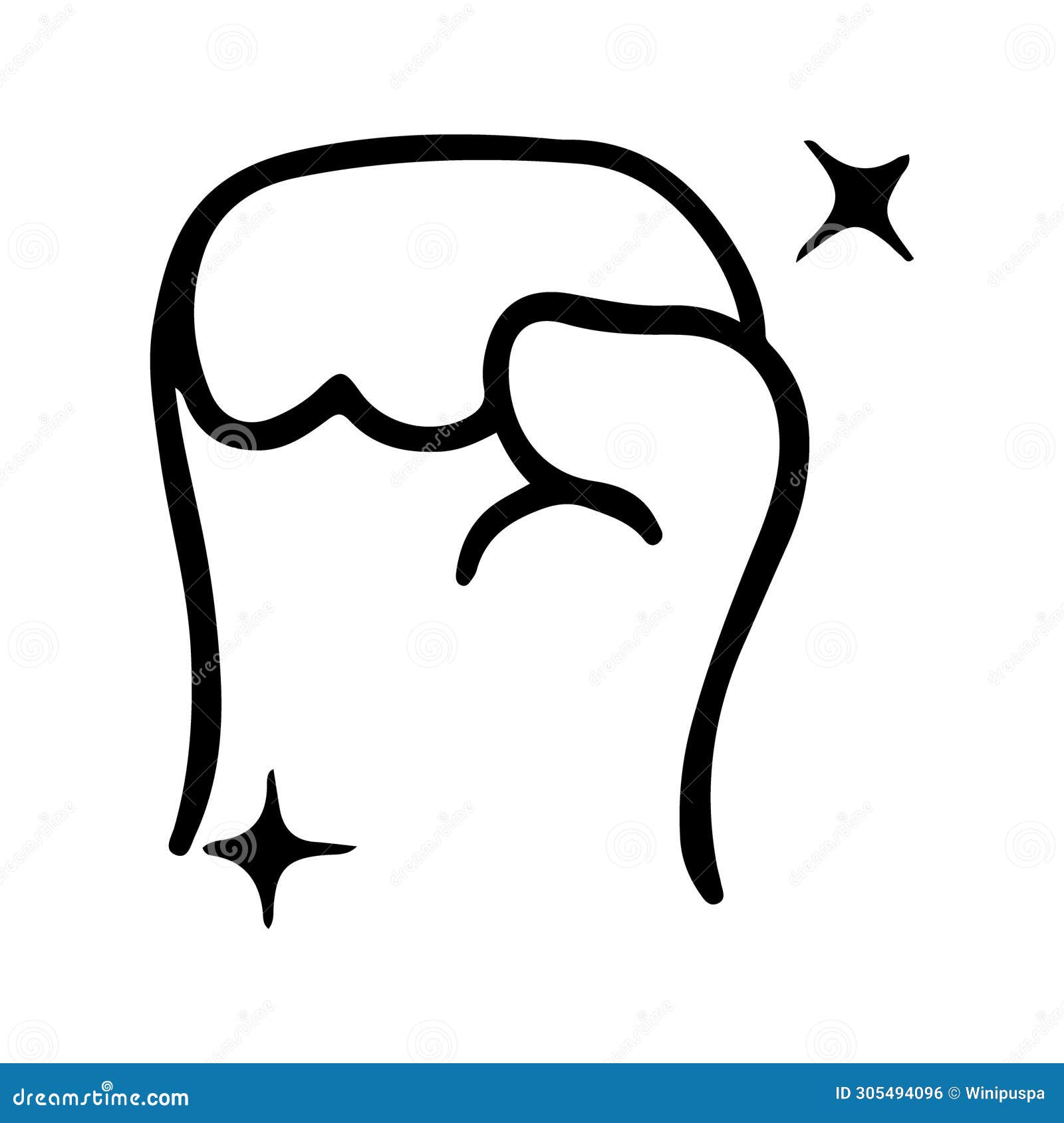 Kawaii Hand Gestures Sign and Symbol Isolated in White Background Stock ...