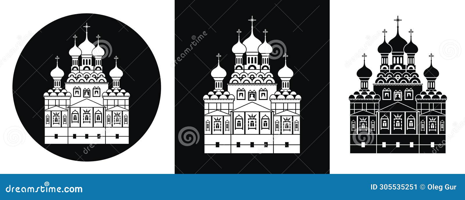Russia Logo. Isolated Russia Architecture on White Background Stock ...