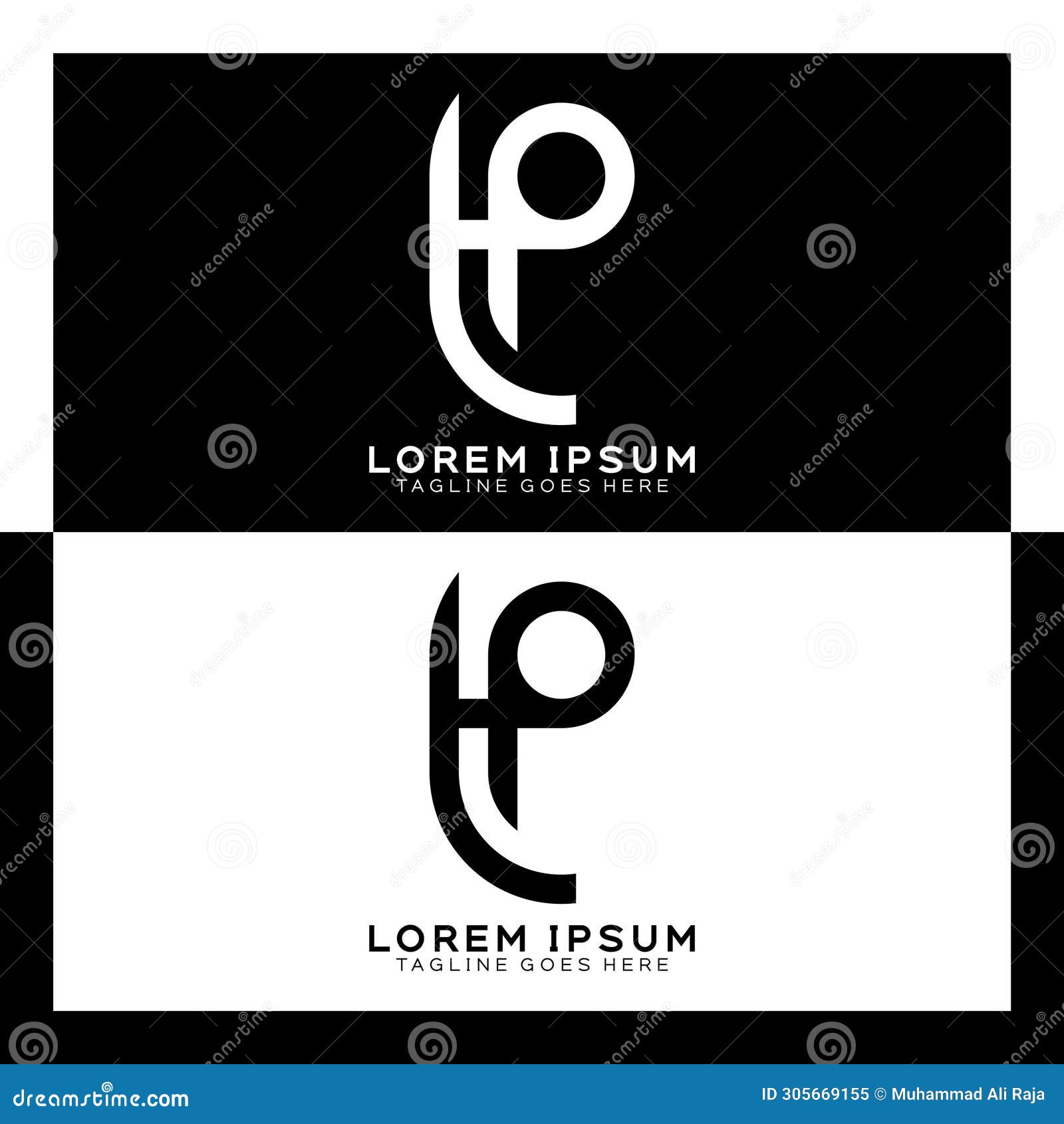 TP Initial Letter Logo. Alphabet T and P Pattern Design Monogram Stock ...