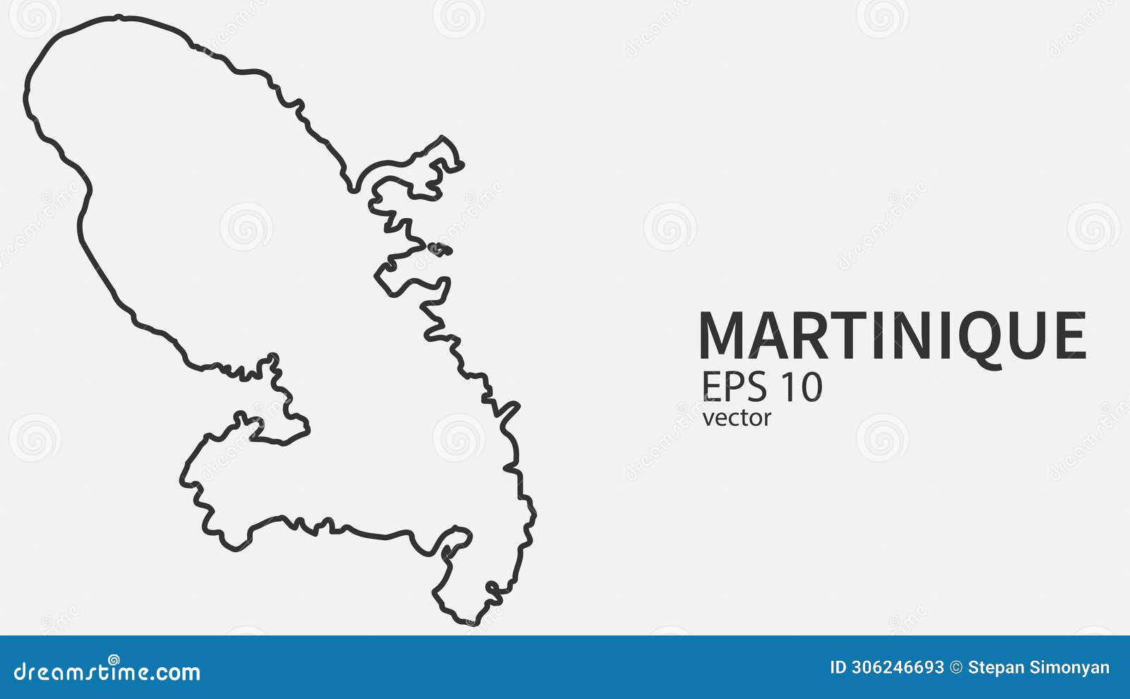 Martinique Map, Design Card Blackboard Chalkboard Vector Illustration ...