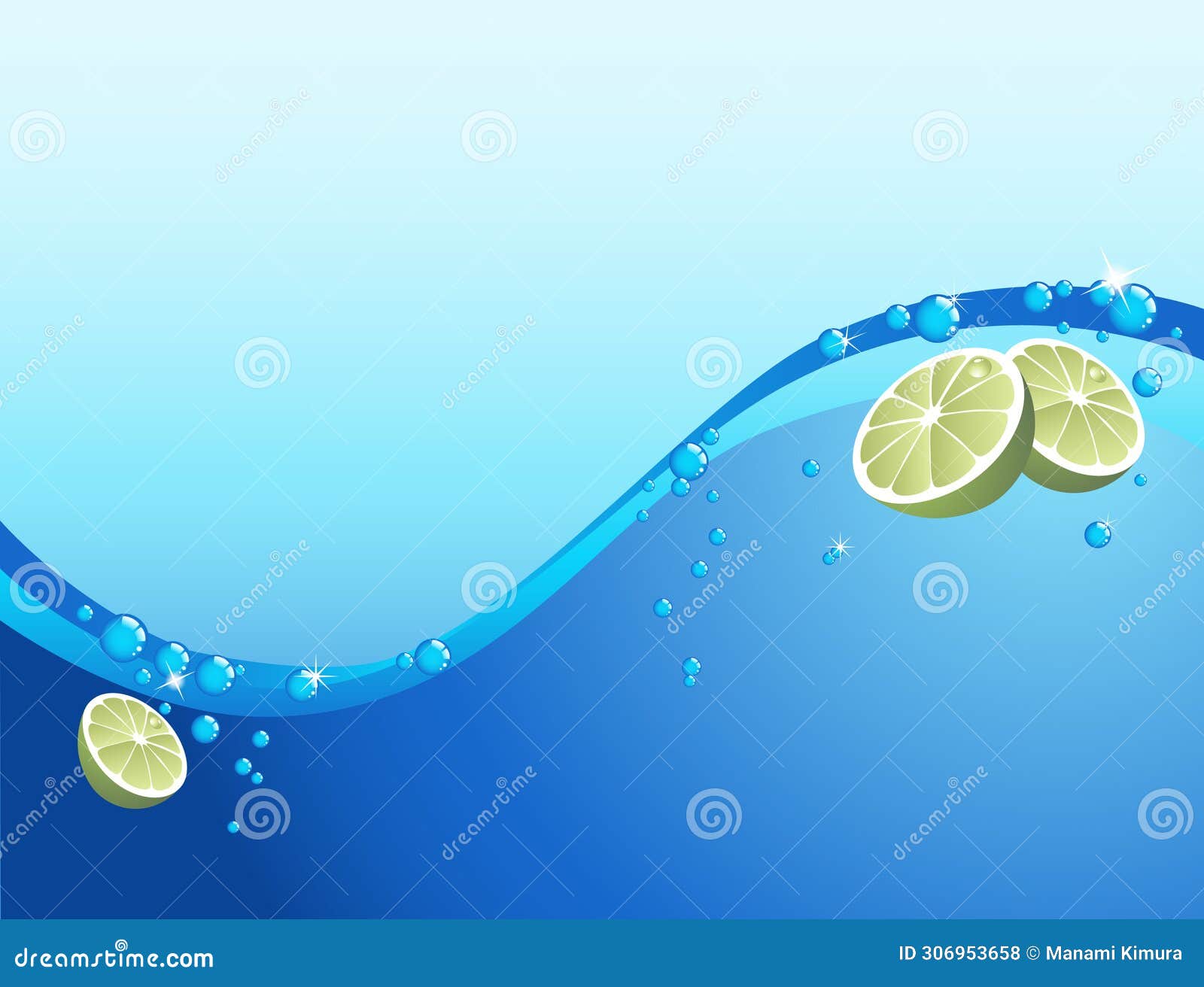 Clean Water Theme Business Card and Poster Stock Vector - Illustration ...