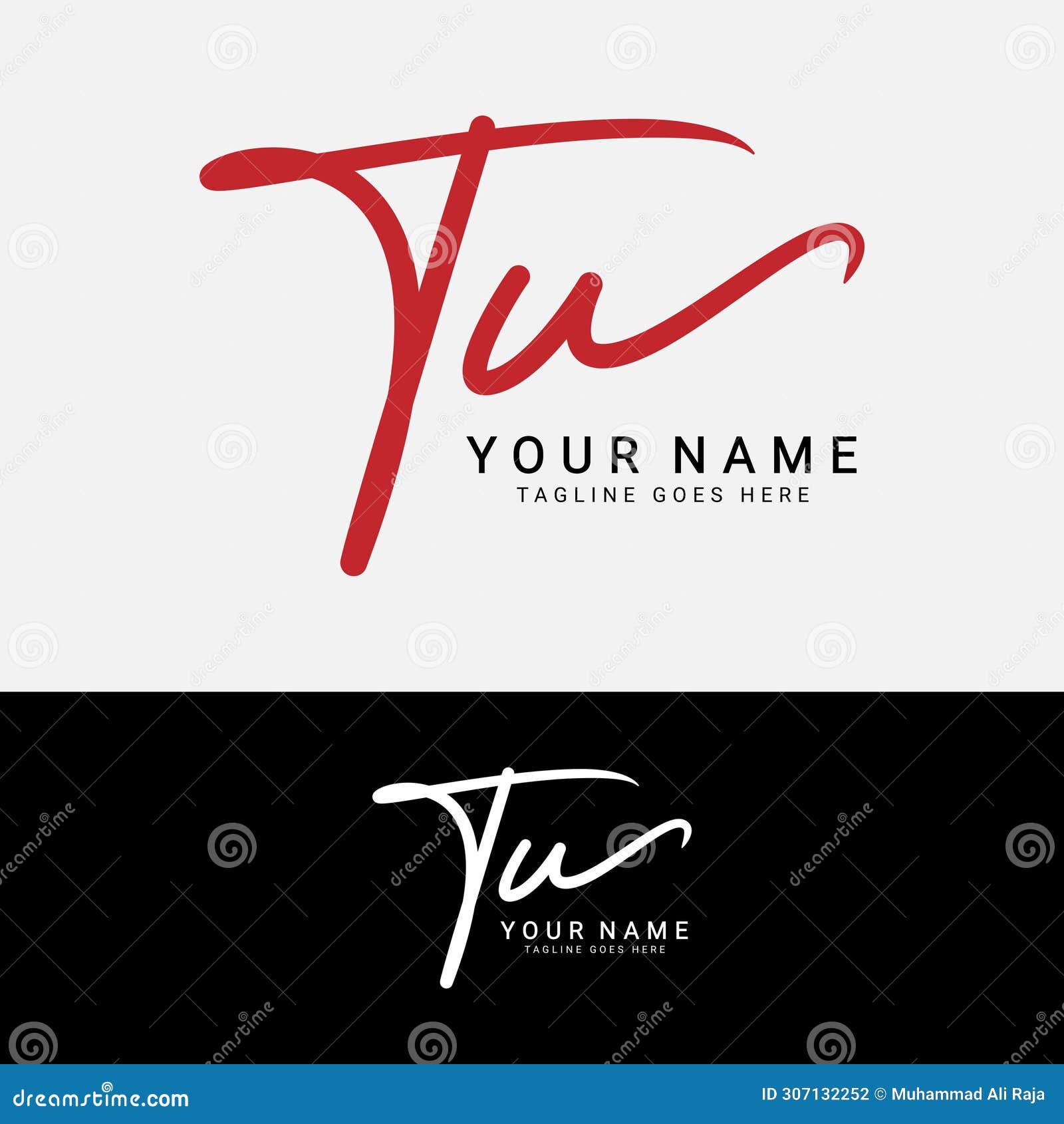 T, U, TU Initial Letter Logo. Alphabet TU Handwritten Signature Logo ...