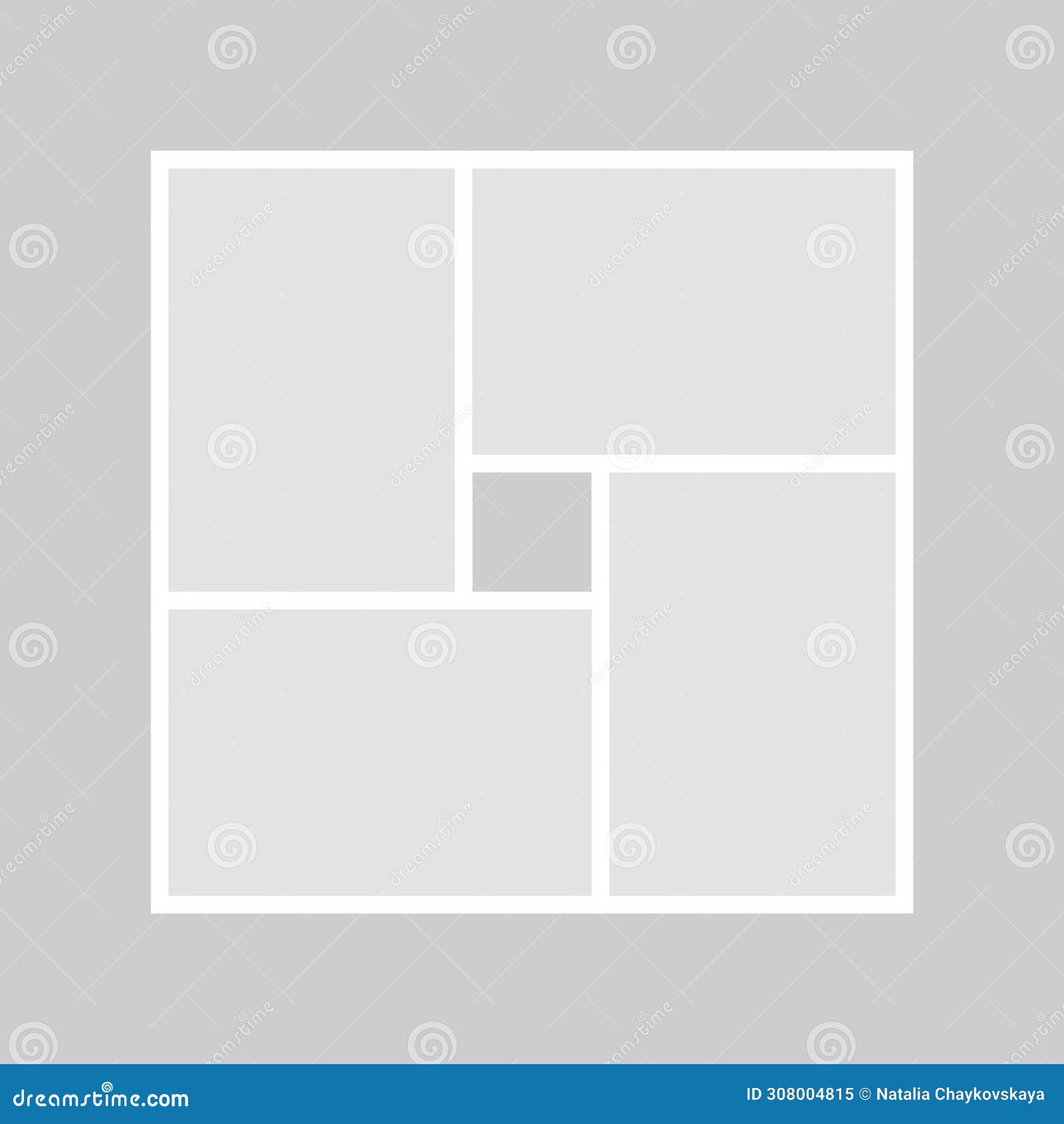 Pictures or Collage from a Photo Frame. Grid Layout, Abstract Photo ...