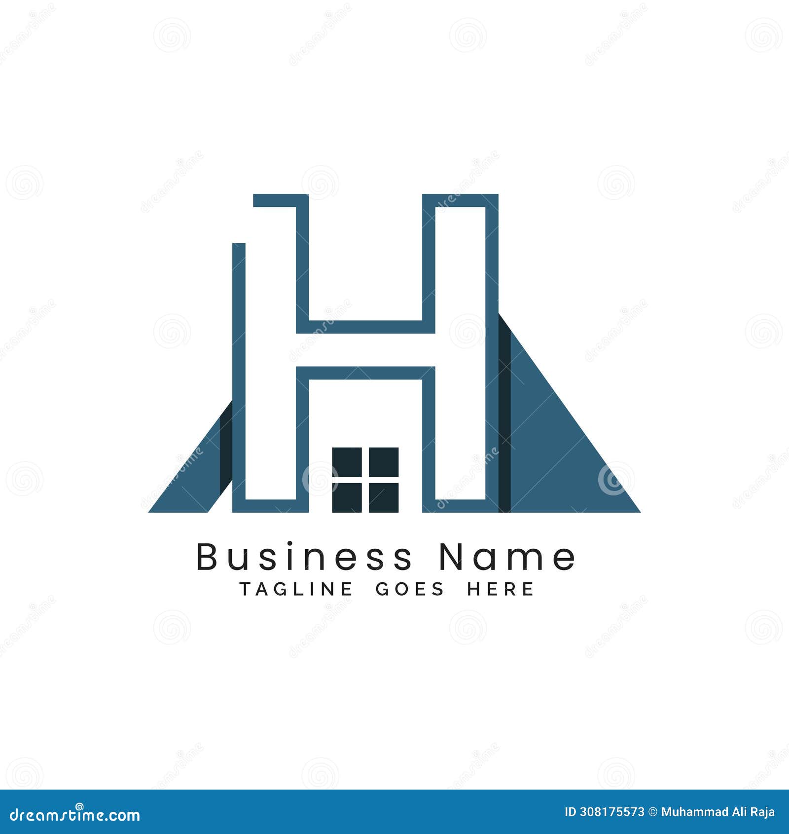 Letter H Real Estate Logo. Alphabet H Concept Design Property Business ...