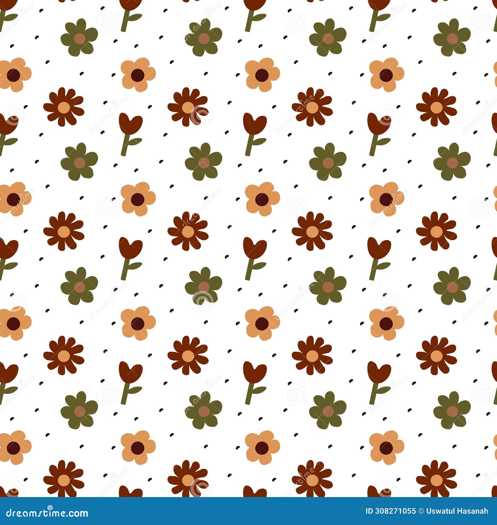 Seamless Pattern Background Digital Design Floral Pattern. Stock Vector ...