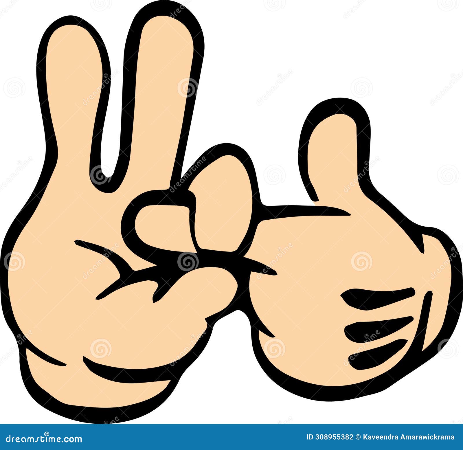 Abstract Hand Gesture Illustration Design on White Stock Vector ...