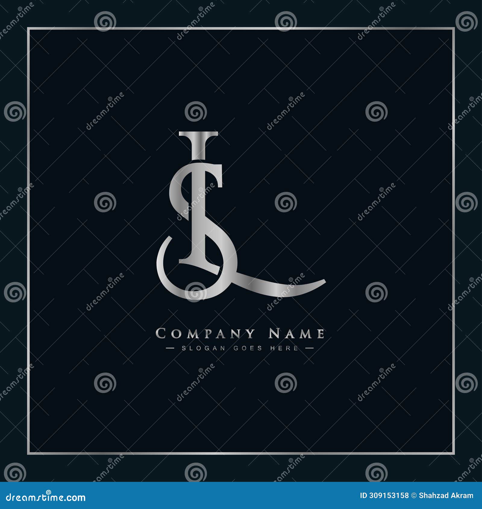 SL Vector Logo Template - Simple Icon for Initial Letter S and L ...