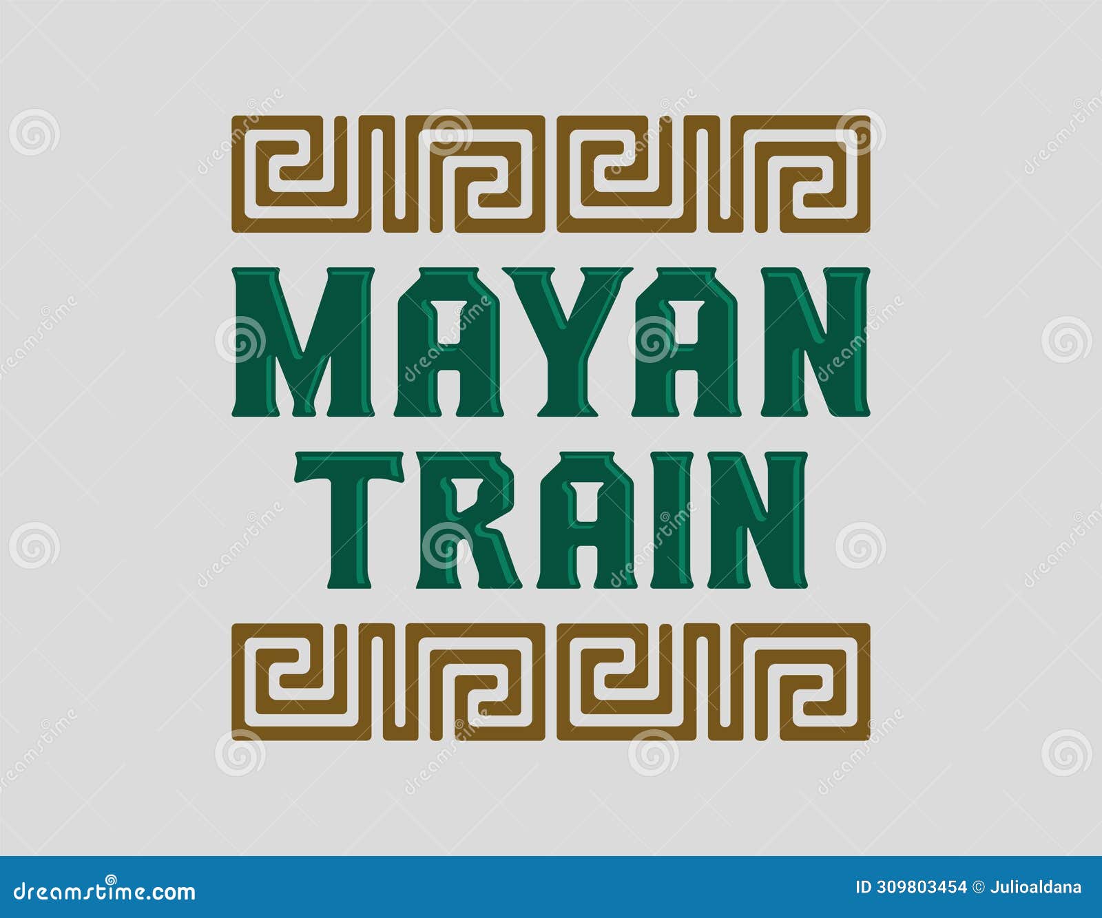 Mayan Train Spanish Text, Sign Mexican Tourism Station Design Stock ...
