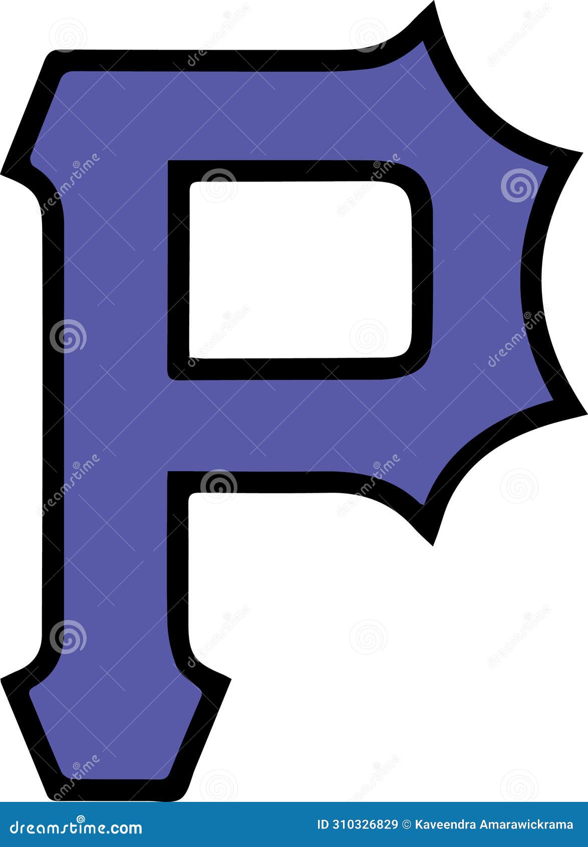 Abstract Pittsburgh Pirates Logo Design on White Stock Vector ...