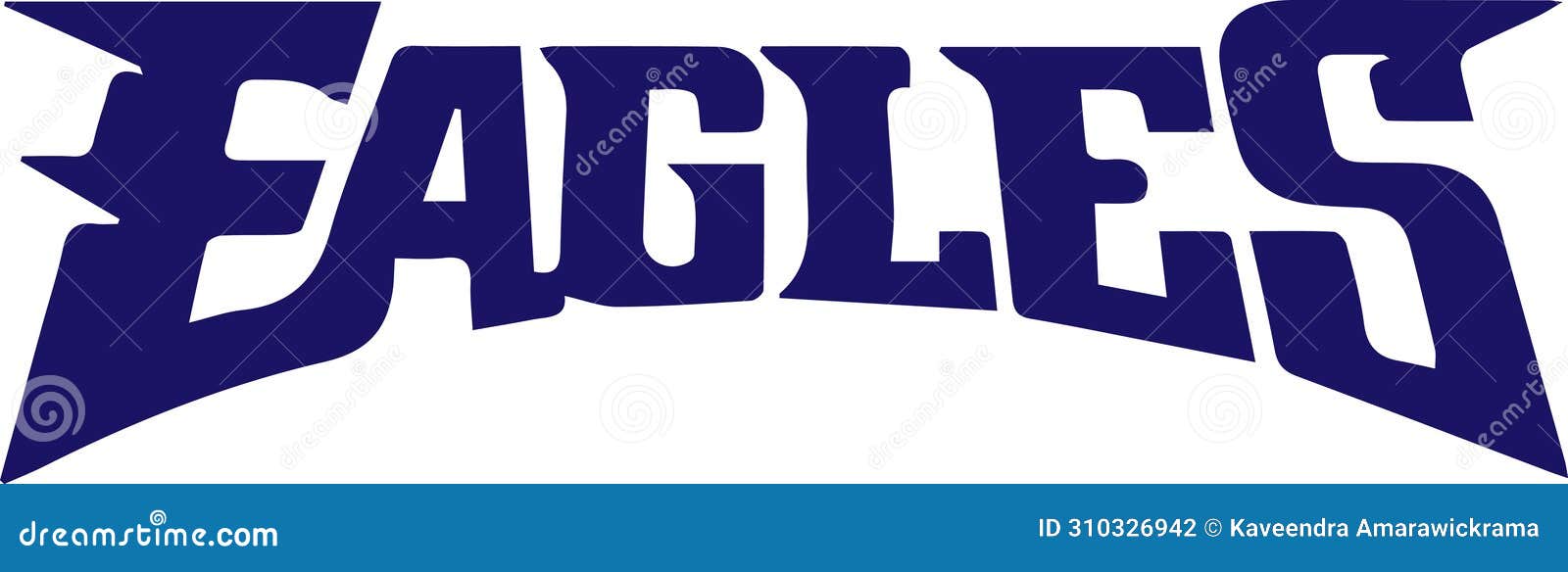 Abstract Philadelphia Eagles Team Logo Design on White Stock Vector ...