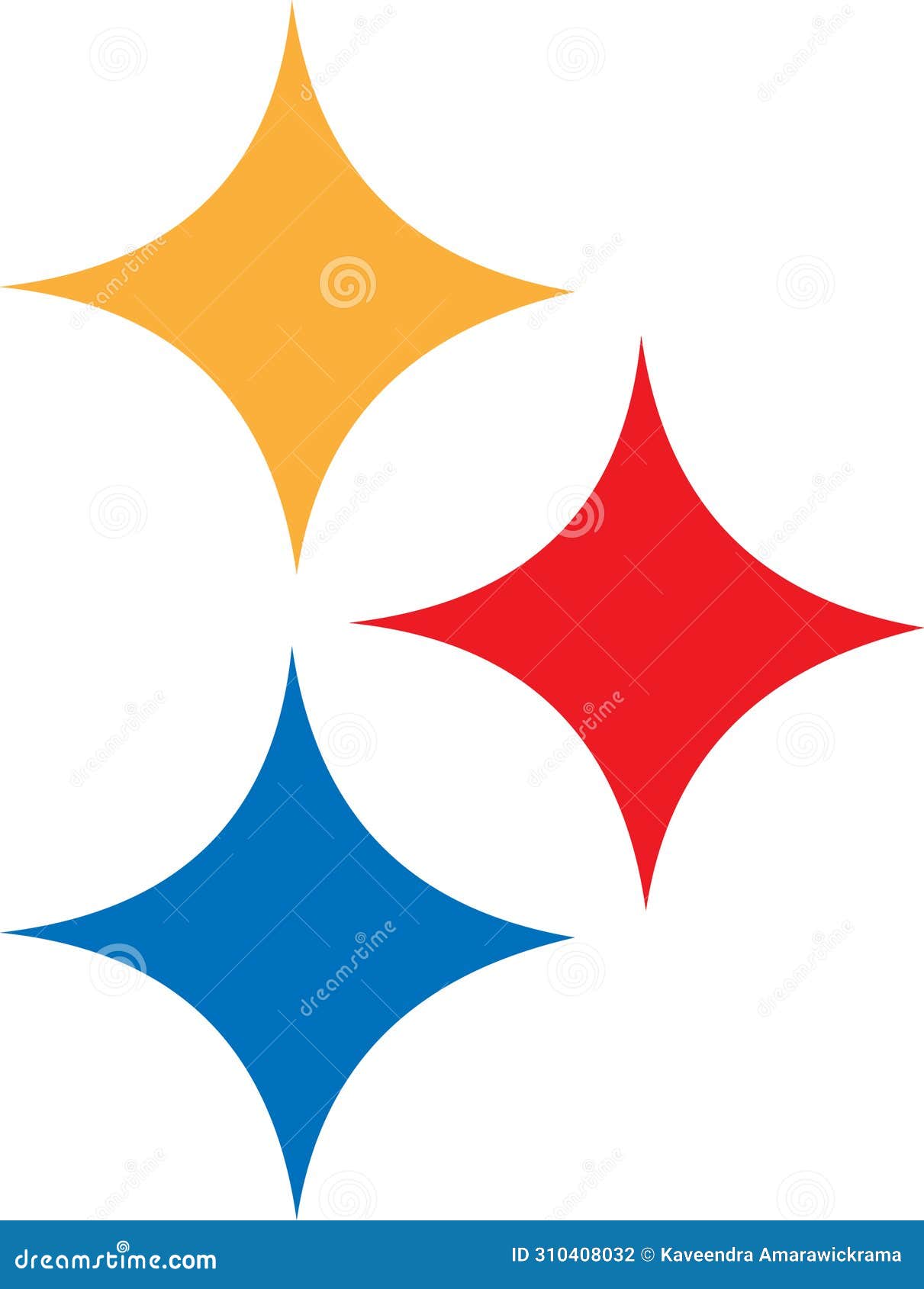Abstract Pittsburgh Steelers Team Logo Design on White Stock Vector ...