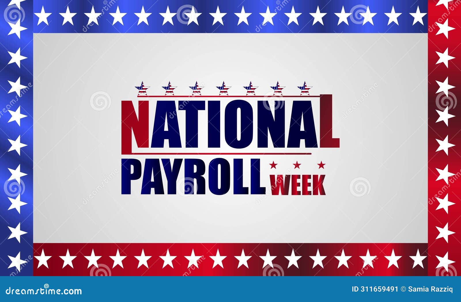 National Payroll Week Text Honoring the Backbone of Business Stock ...