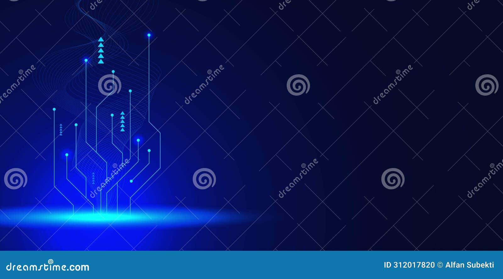 Abstract High Technology Concept with Circuit Board. Stock Vector ...