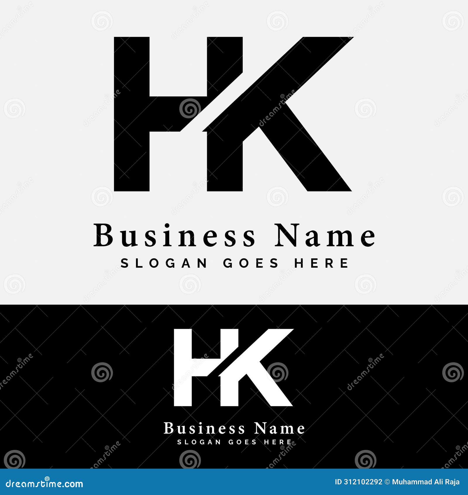 H, K, HK Letter Logo Design. Alphabet HK Initial Logo Vector ...