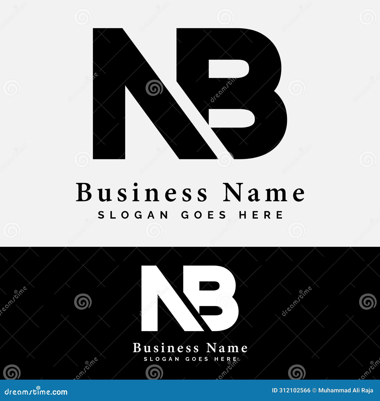 N, B, NB Letter Logo Design. Alphabet NB Initial Logo Vector ...