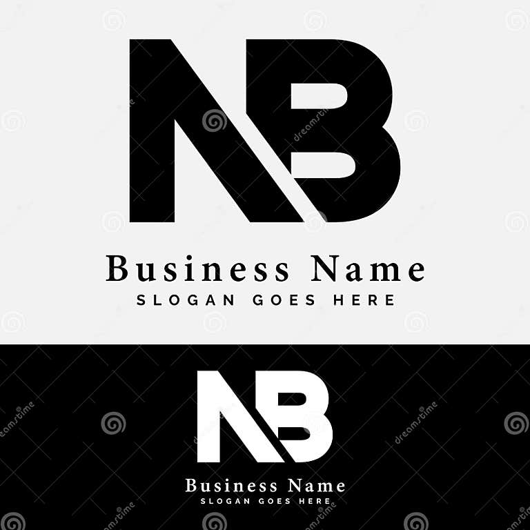 N, B, NB Letter Logo Design. Alphabet NB Initial Logo Vector ...