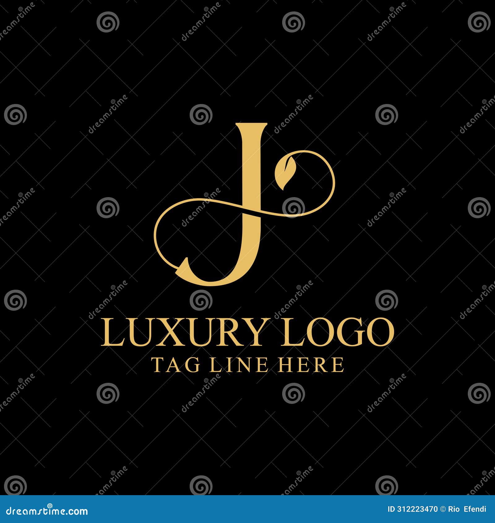Premium Monogram Letter J Initials Logo. Symbol Icon Vector Design ...