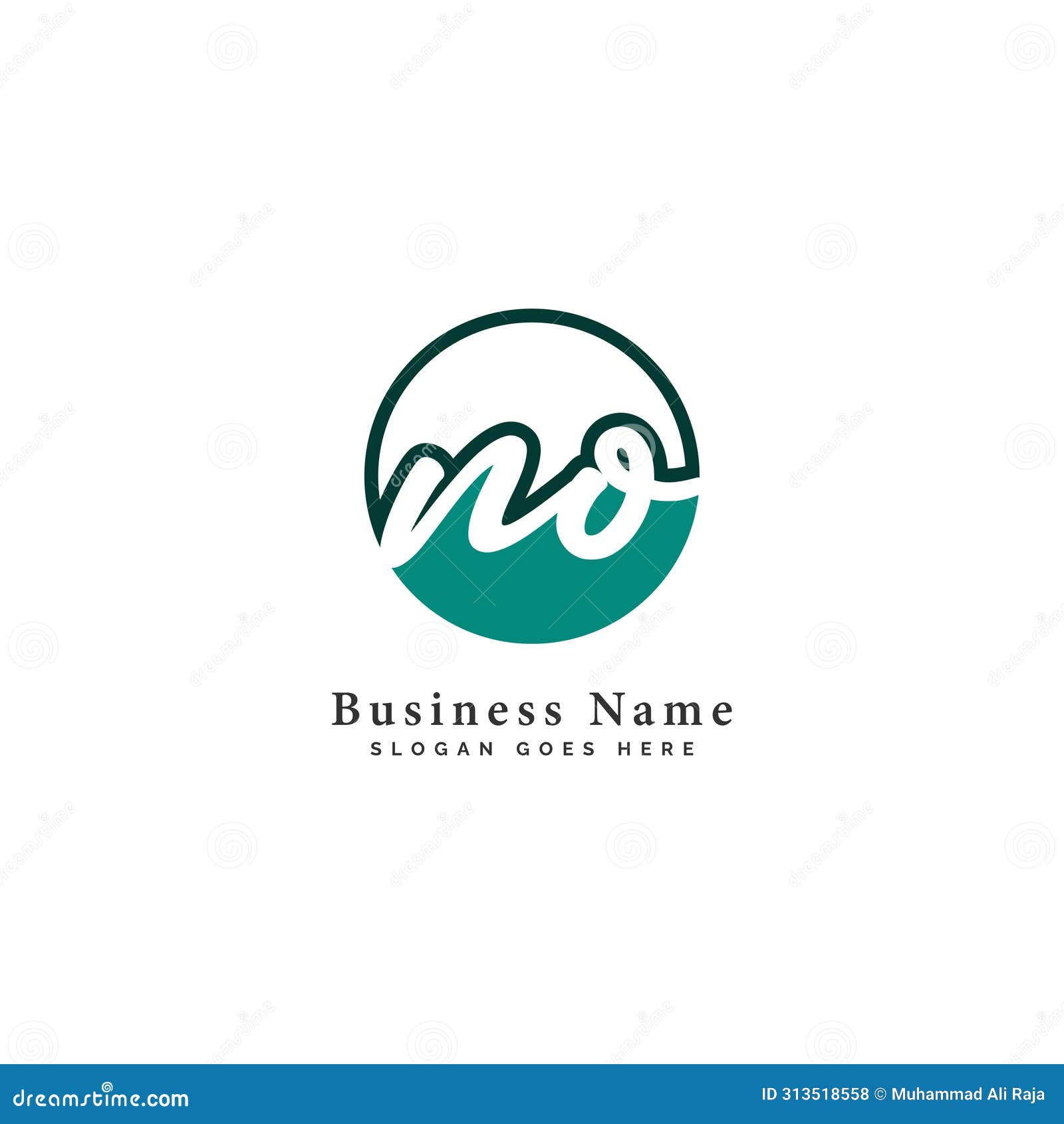 N, O, NO Initial Letter Handwritten, Alphabet NO Signature Icon in ...